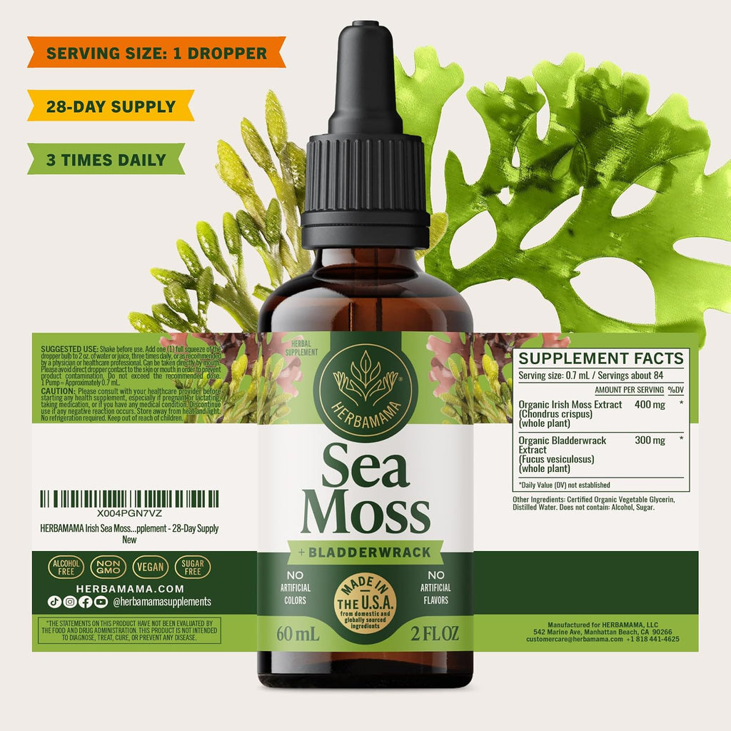 HERBAMAMA sea moss liquid extract