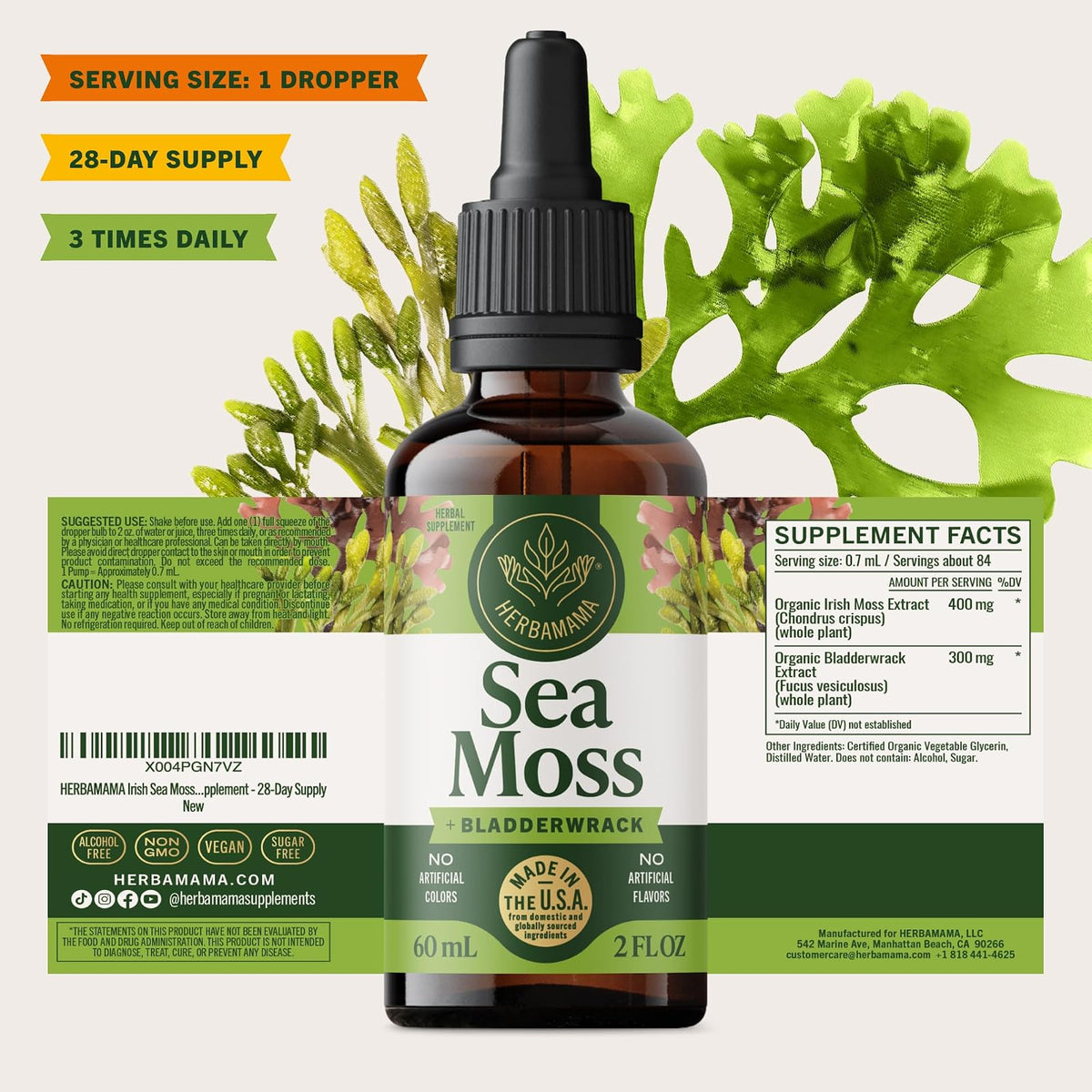HERBAMAMA sea moss liquid extract