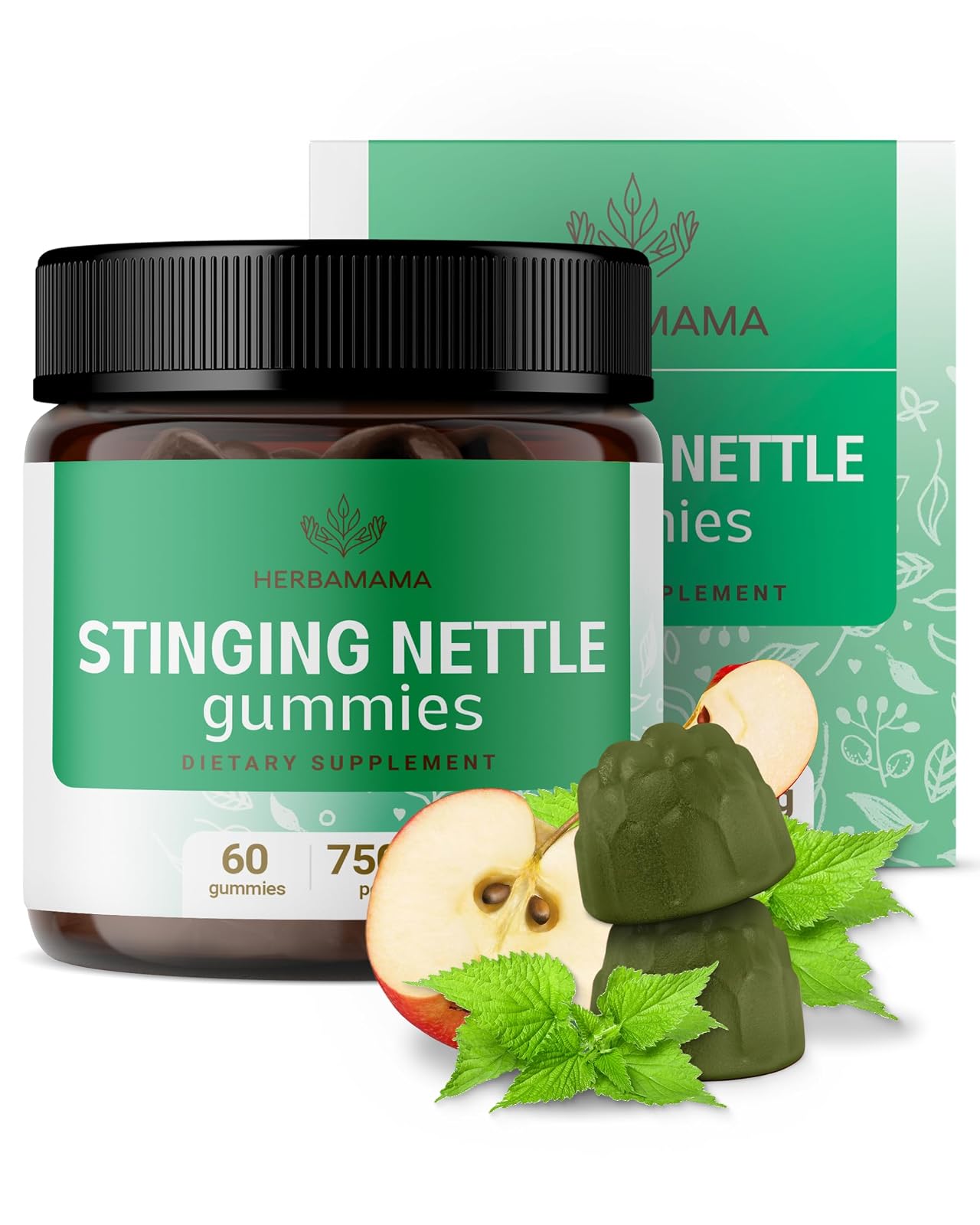 HERBAMAMA stinging nettle gummies for wellness