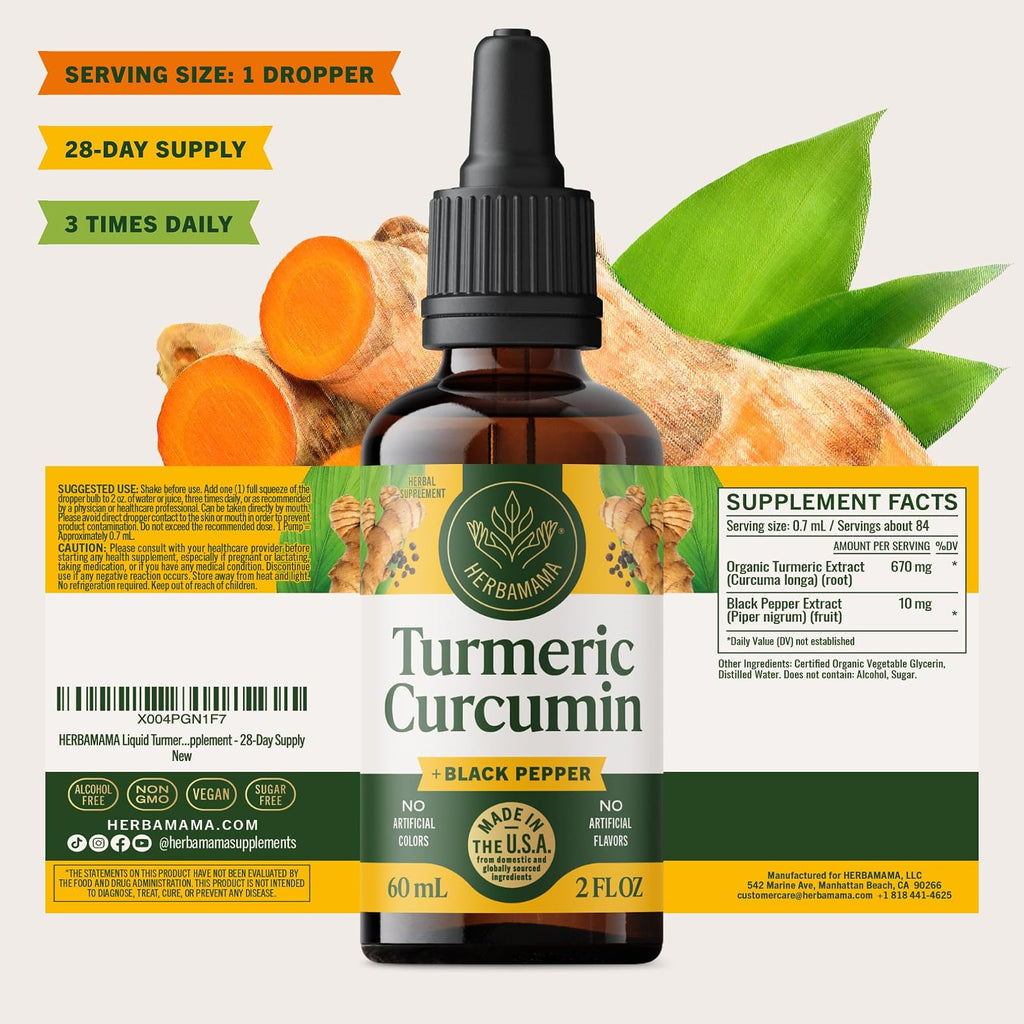 HERBAMAMA turmeric curcumin antioxidant support