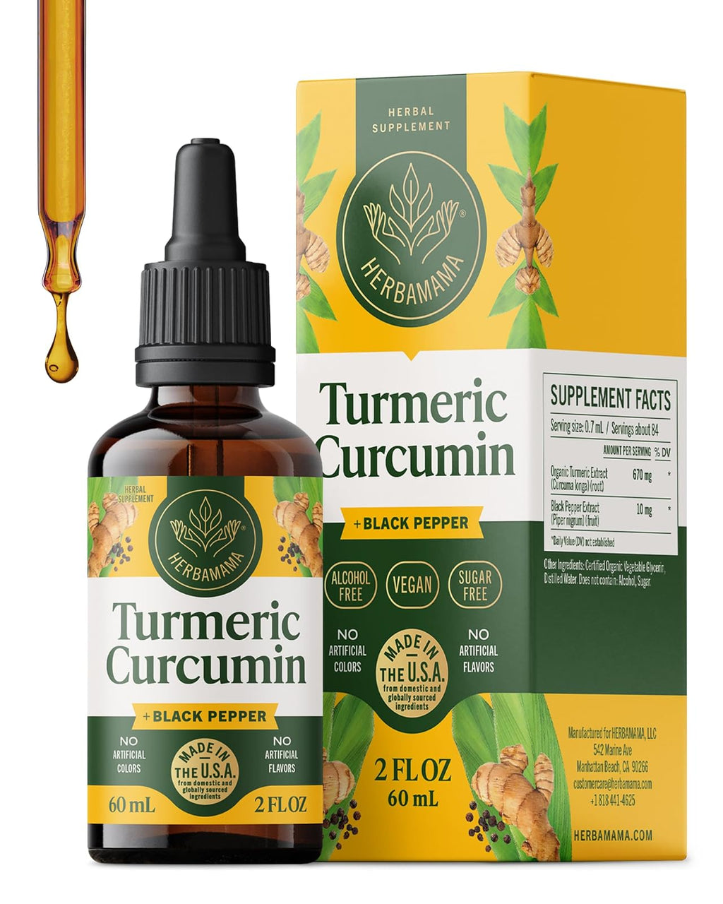HERBAMAMA turmeric curcumin capsules benefits