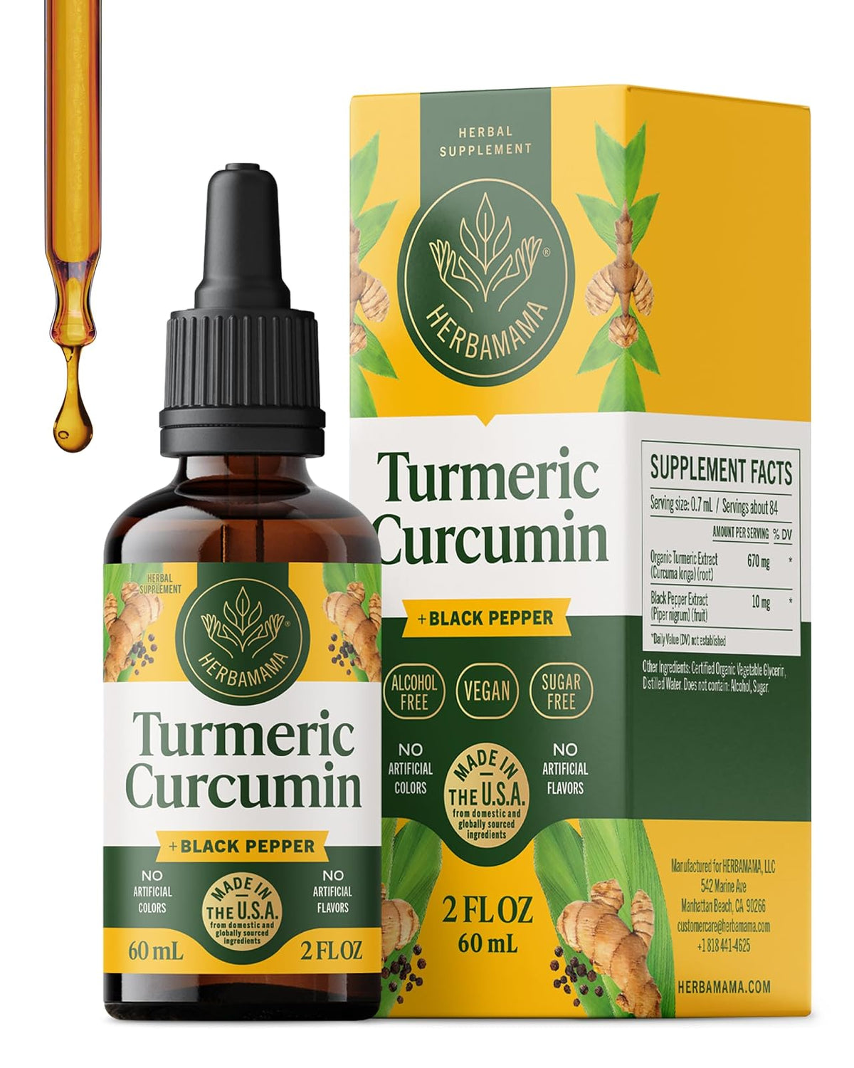 HERBAMAMA turmeric curcumin capsules benefits