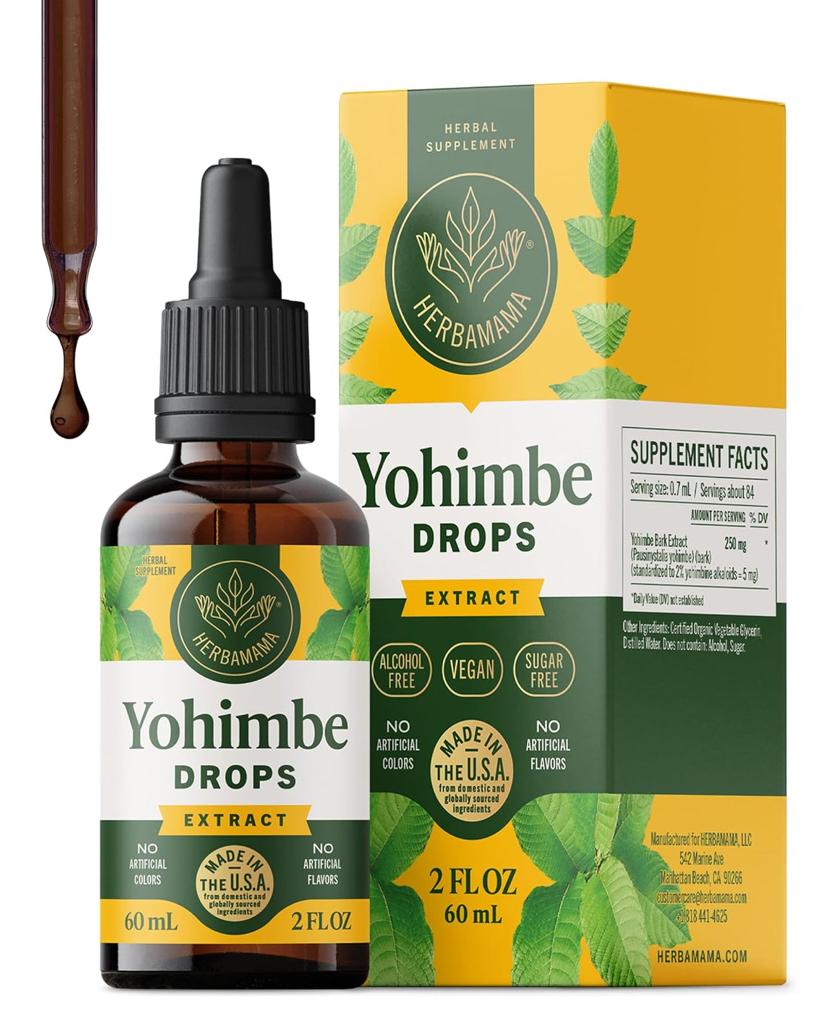 HERBAMAMA Yohimbe 500 mg capsules