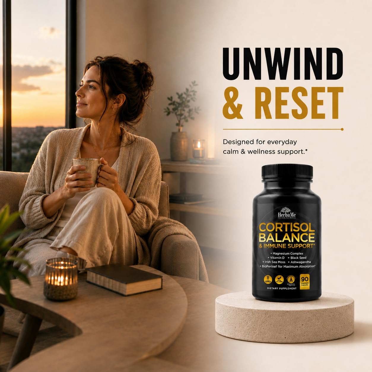 HerbaMe ashwagandha for improved mood