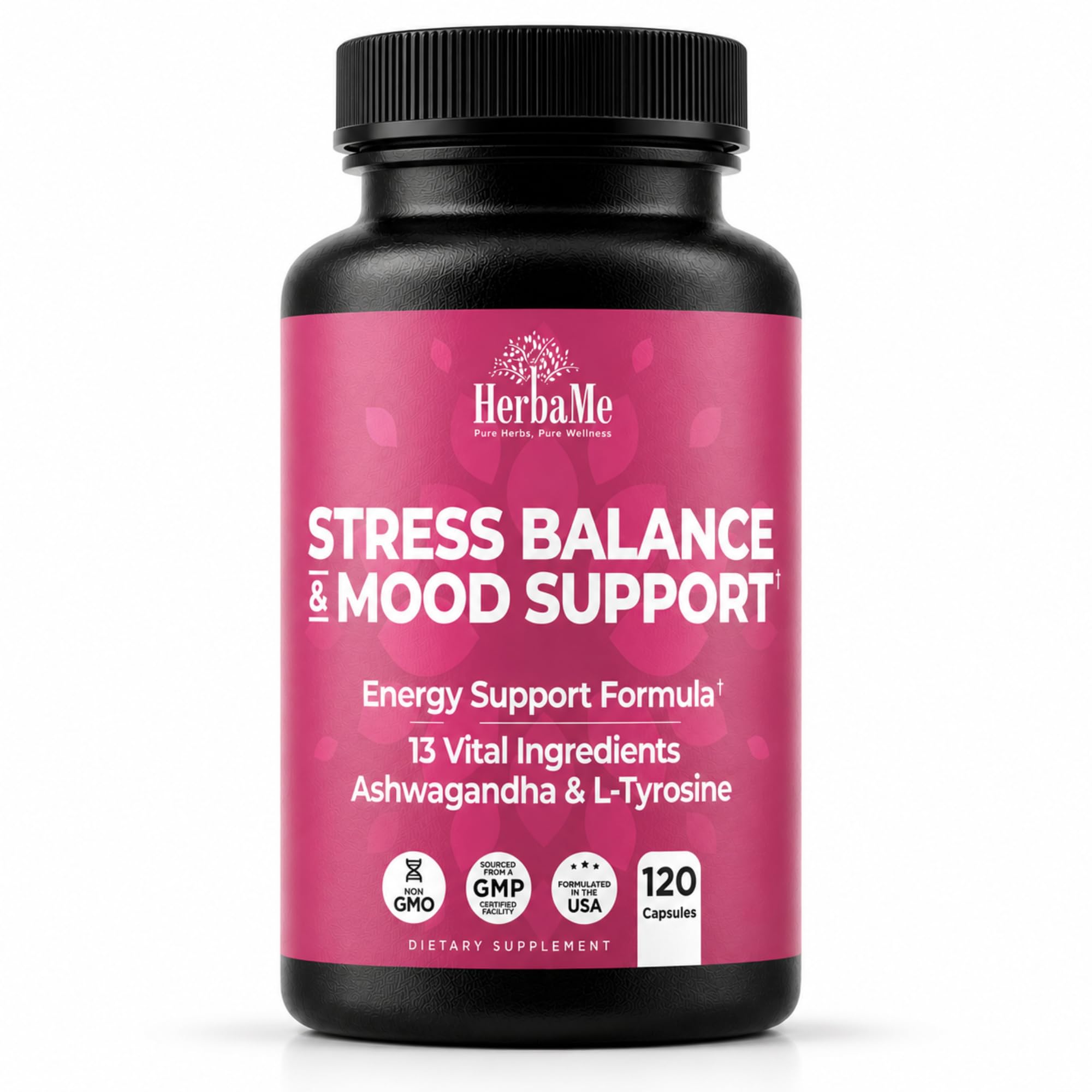 HerbaMe ashwagandha stress relief supplement
