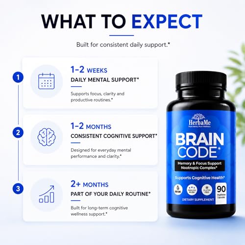 HerbaMe ginkgo biloba capsules for focus