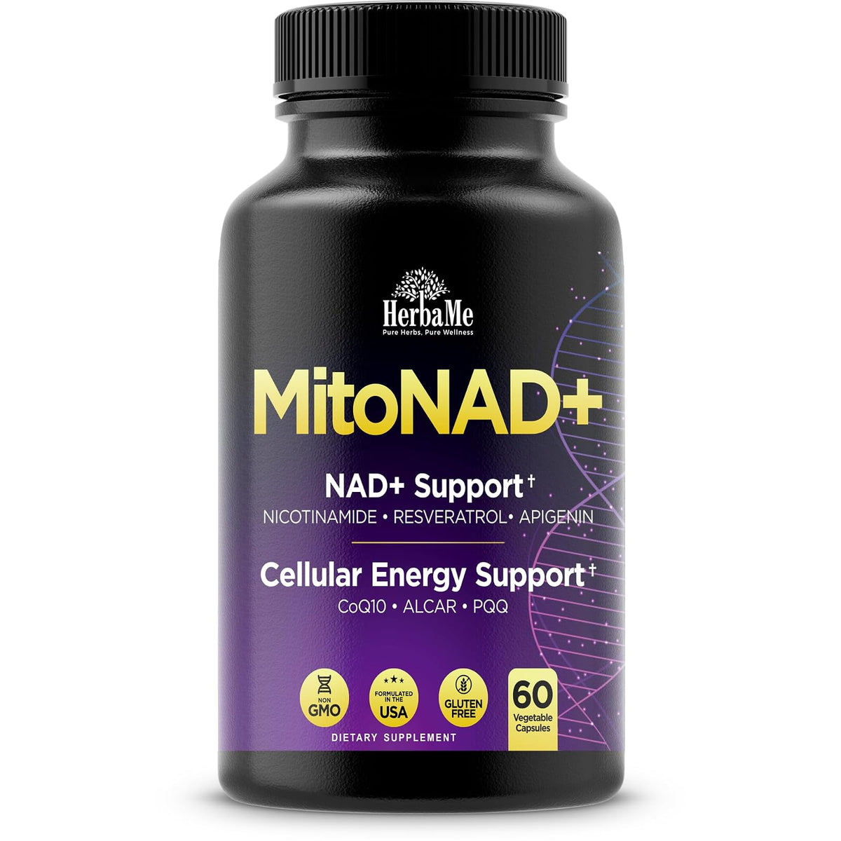HerbaMe NAD+ support supplement capsules