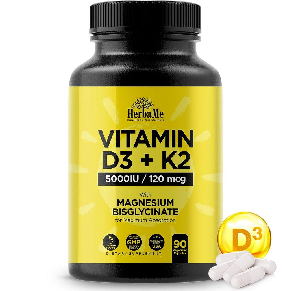 HerbaMe vitamin D3 5000 IU capsules