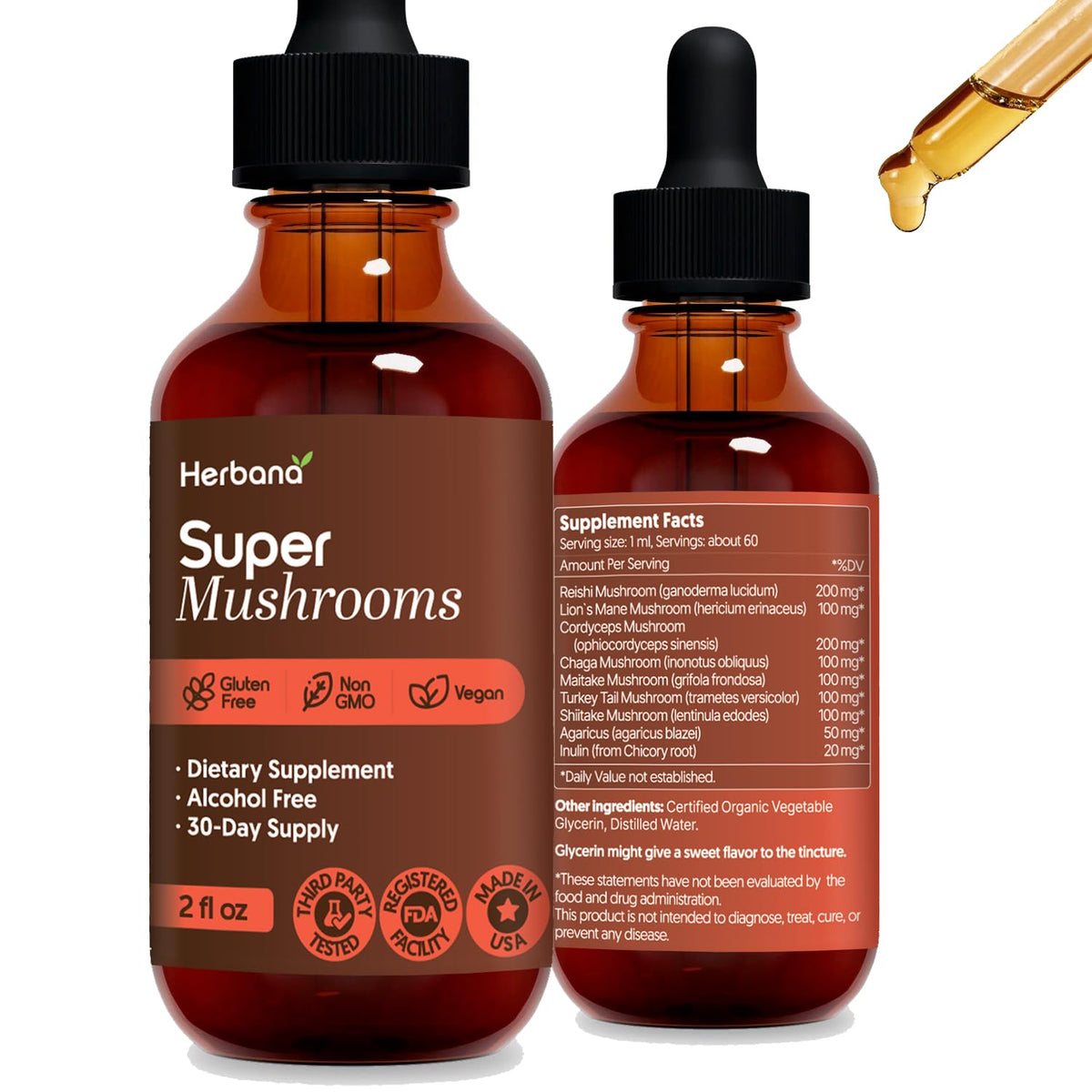 HERBANA mushroom blends for vitality