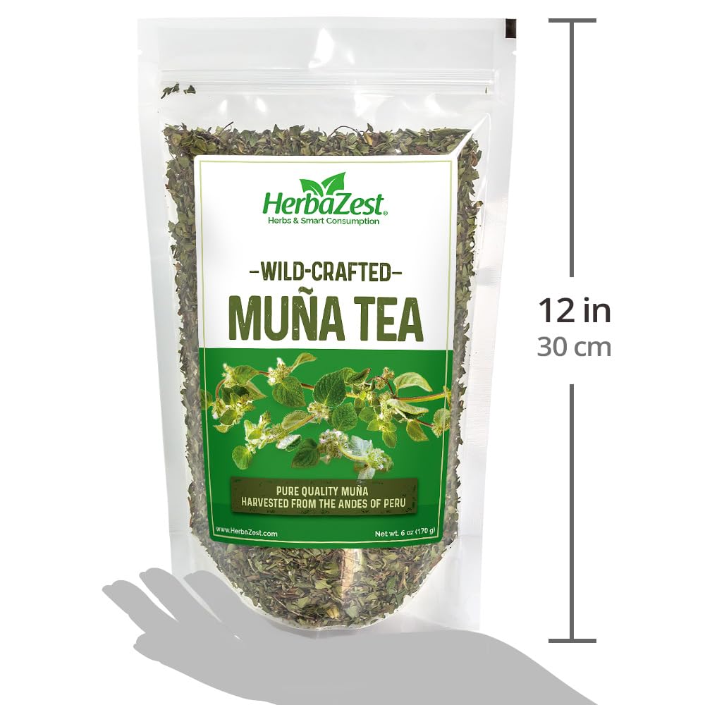 HerbaZest Muña Tea 6 oz packaging