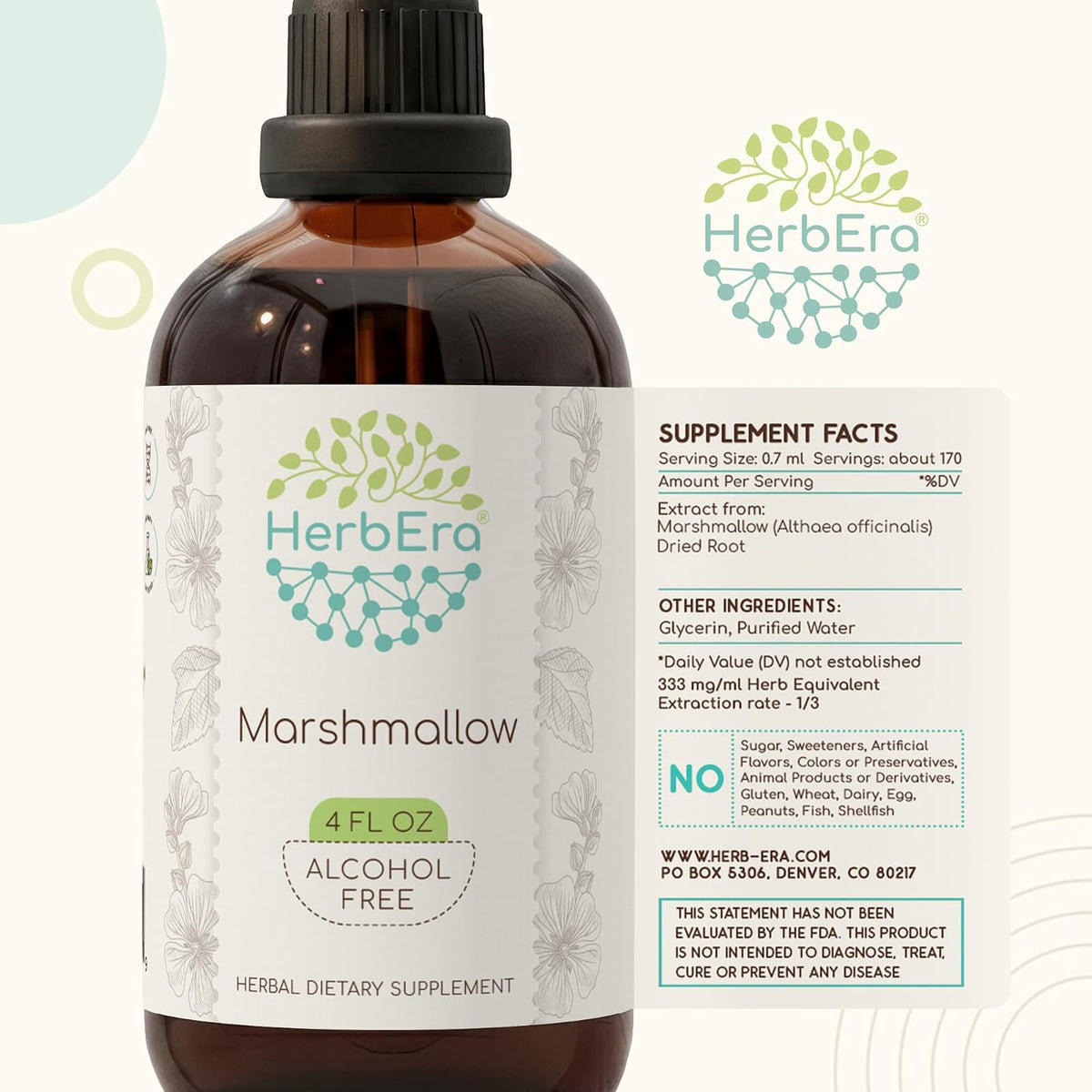 HerbEra marshmallow root for respiratory health