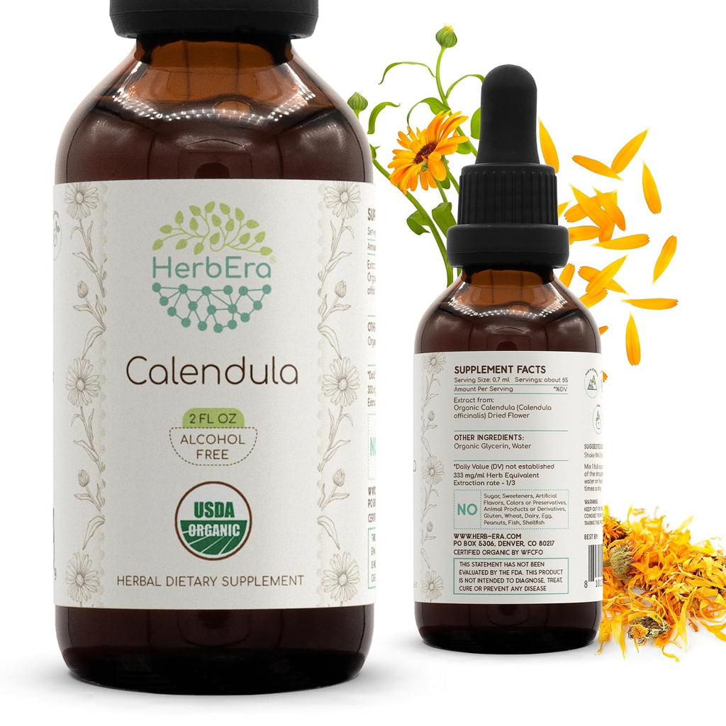 HerbEra organic calendula tincture benefits