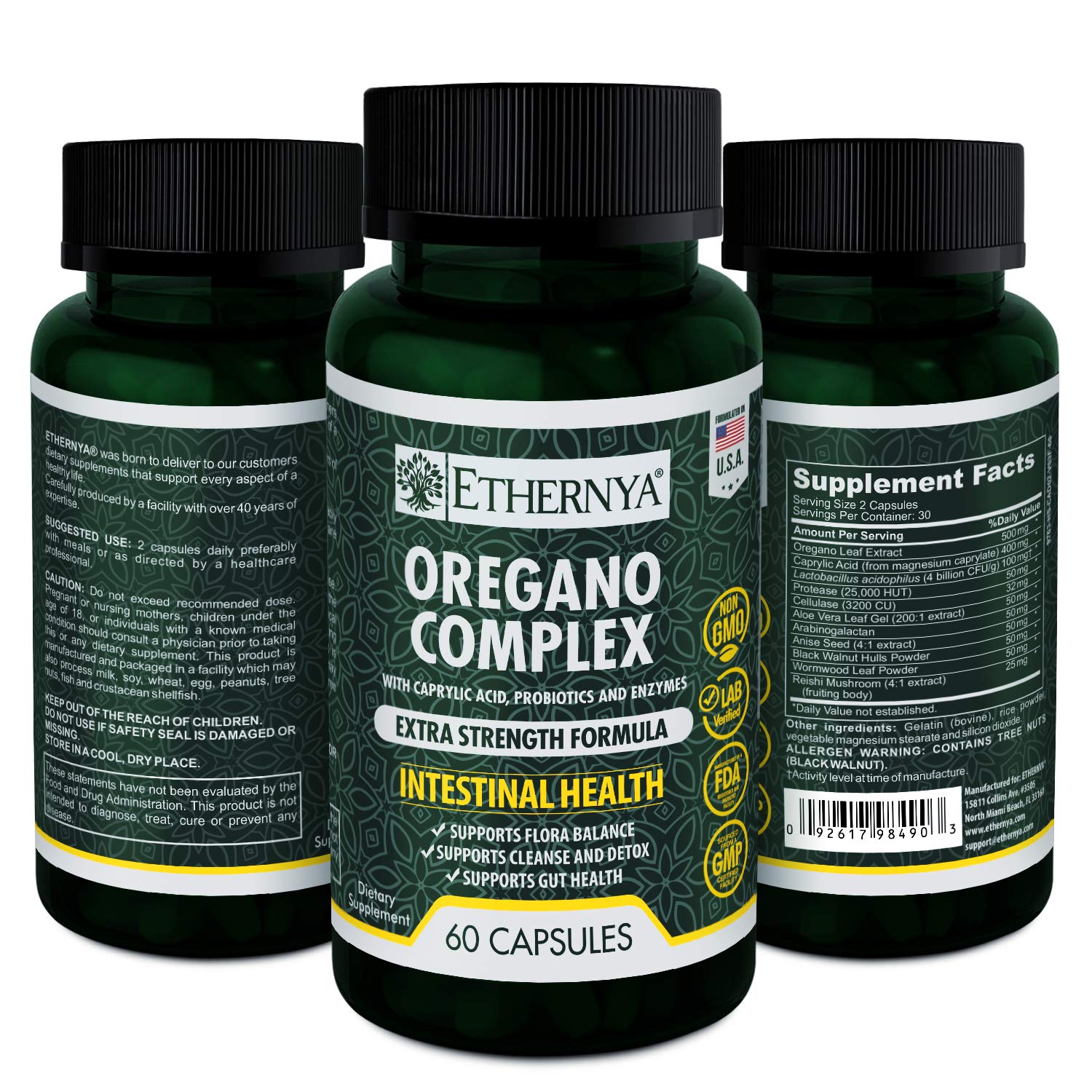 Herbies oregano complex for gut health