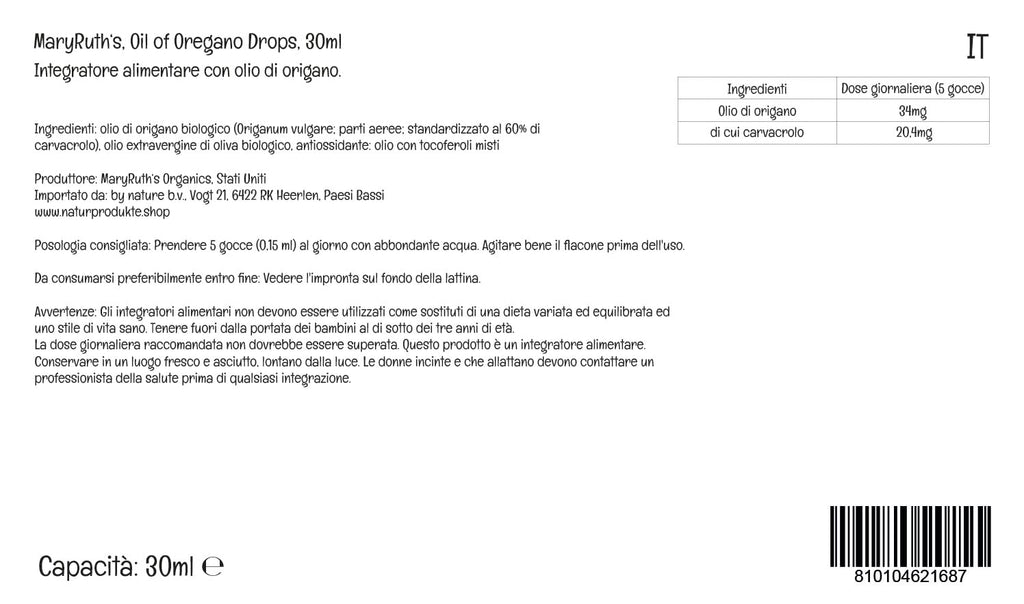 Herbies oregano drops for holistic health