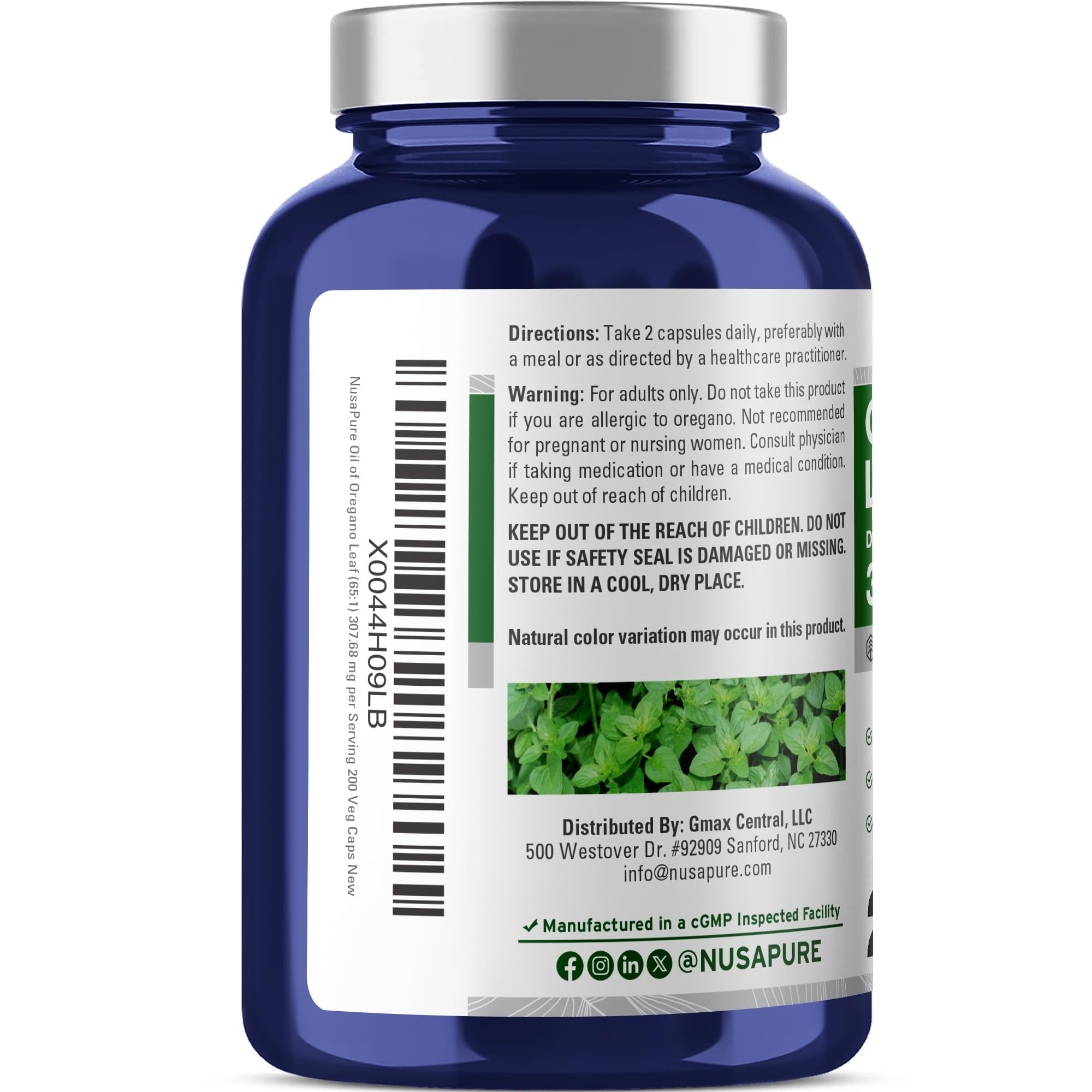 Herbies oregano extract for digestion