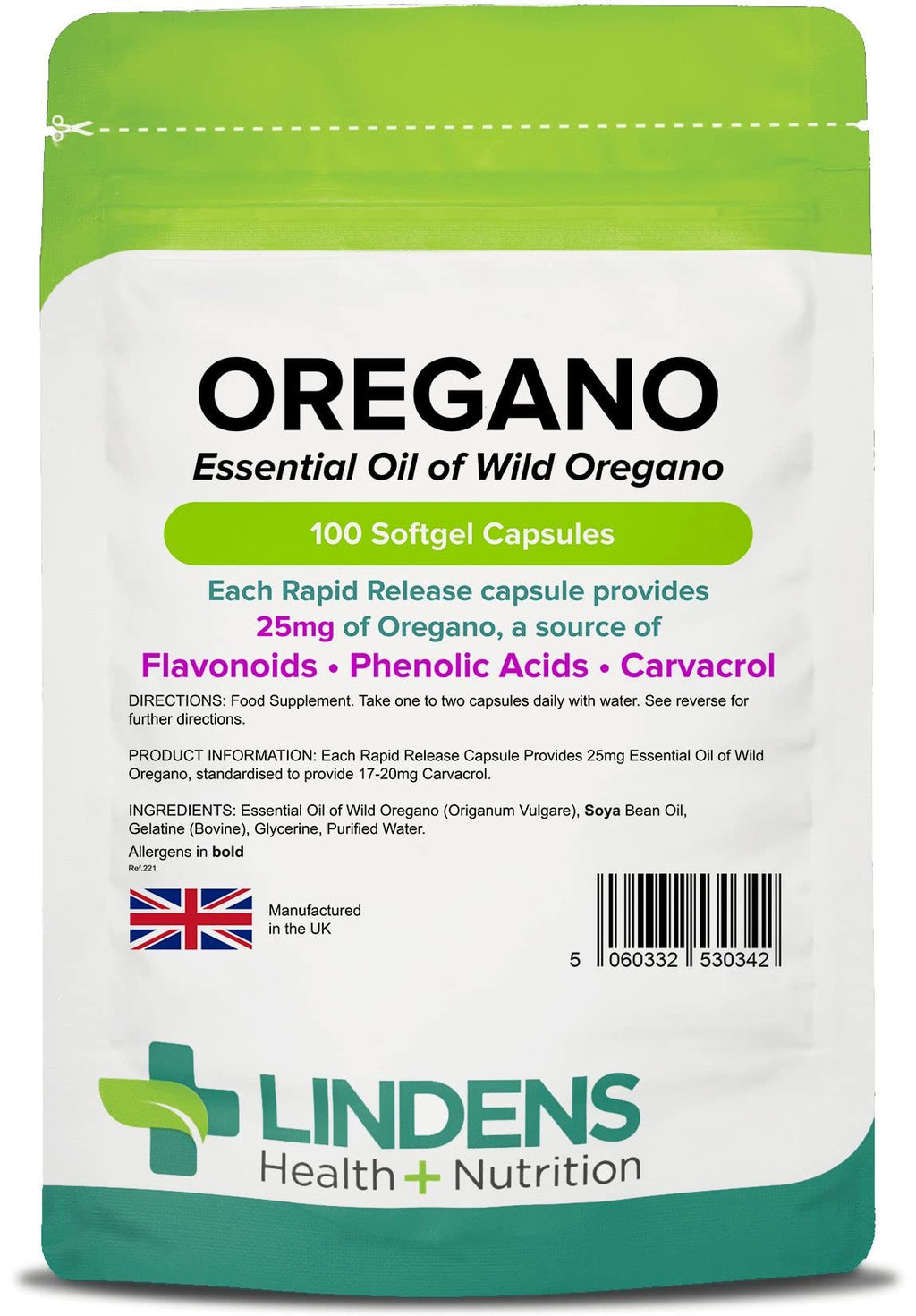 Herbies oregano oil rapid release capsules