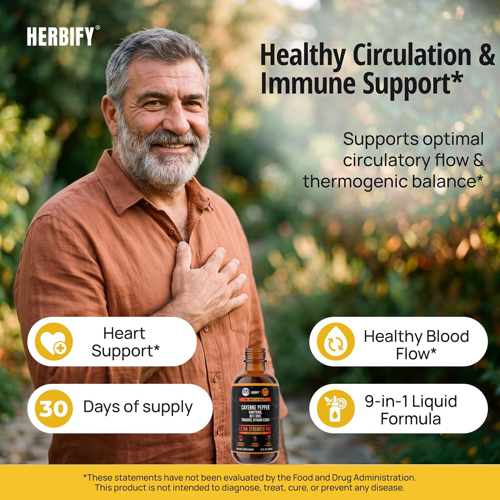 HERBIFY cayenne pepper drops natural spice