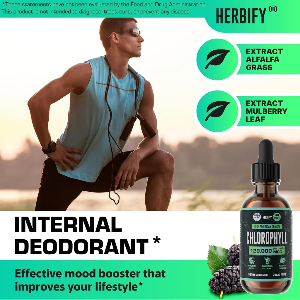 HERBIFY chlorophyll drops for fresh breath