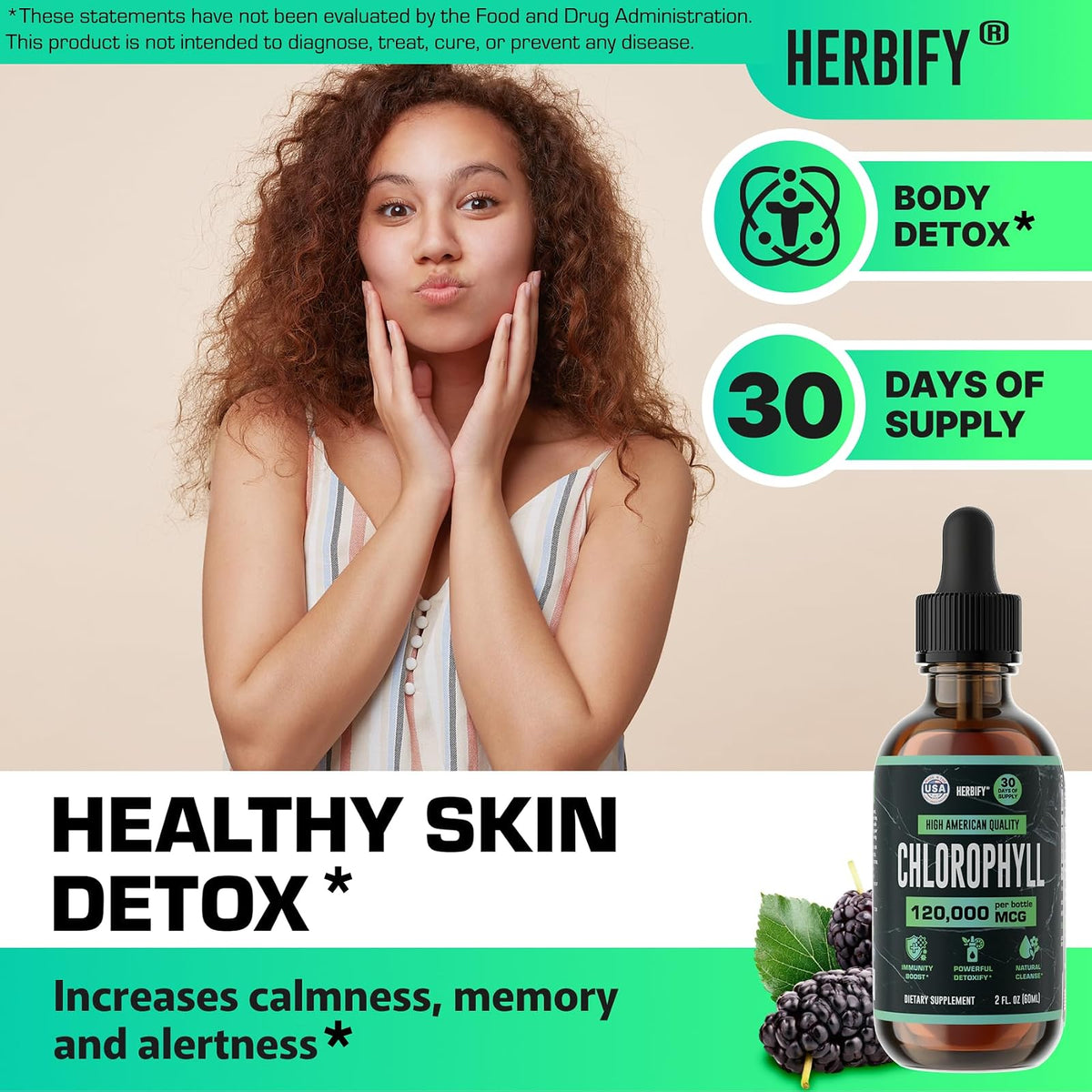 HERBIFY chlorophyll liquid energy boost