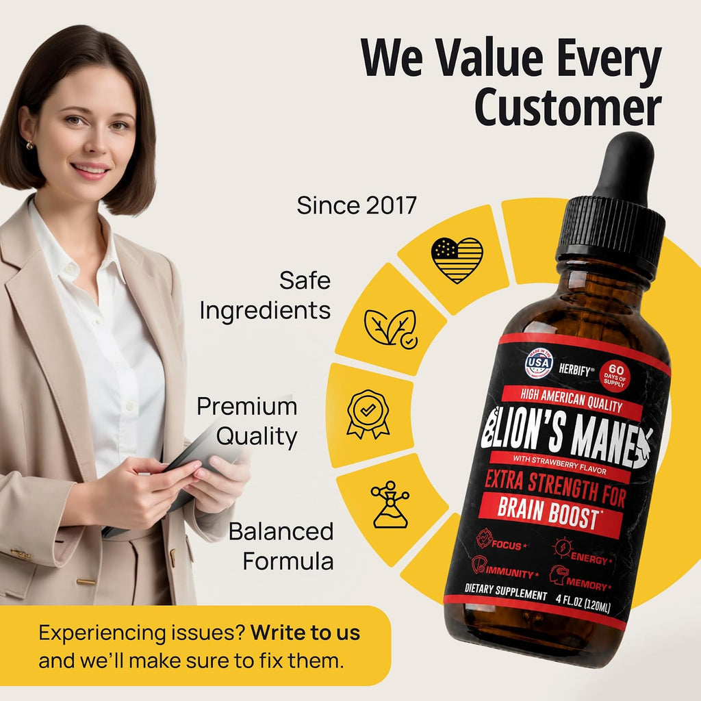 HERBIFY lion's mane liquid supplement
