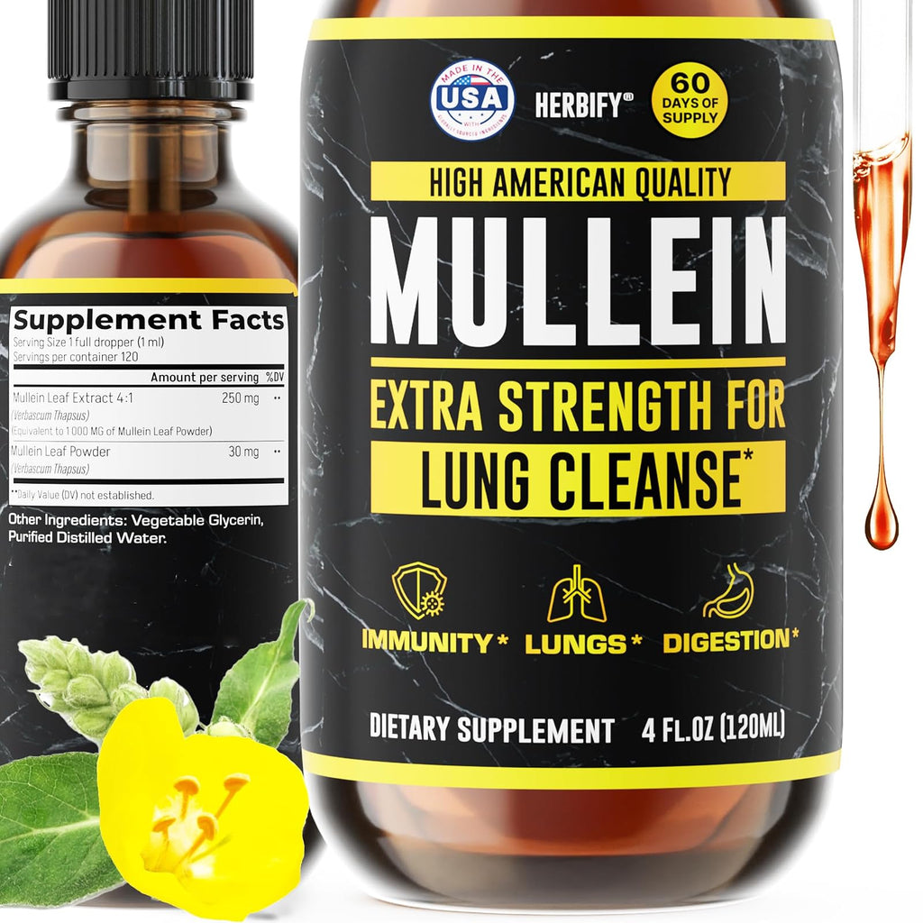 HERBIFY Mullein Drops for respiratory health