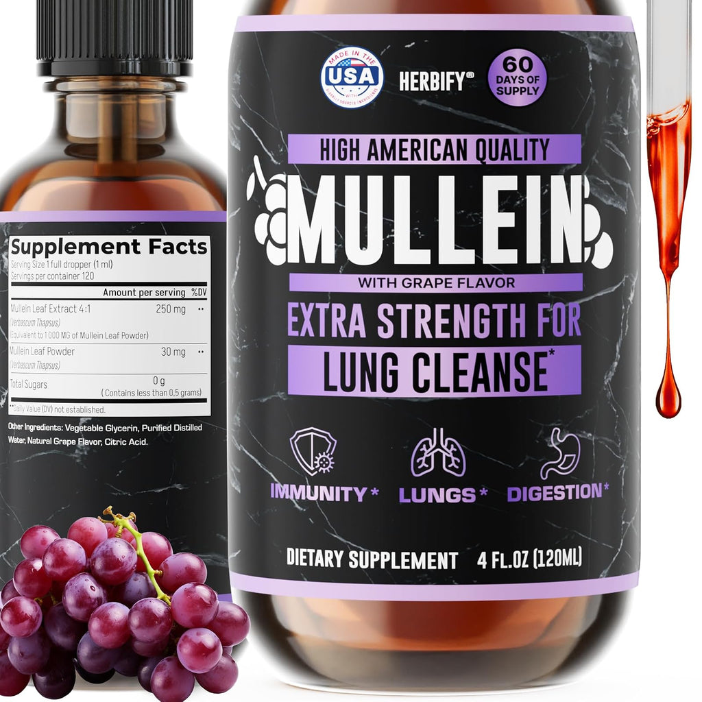 HERBIFY Mullein Drops for respiratory support