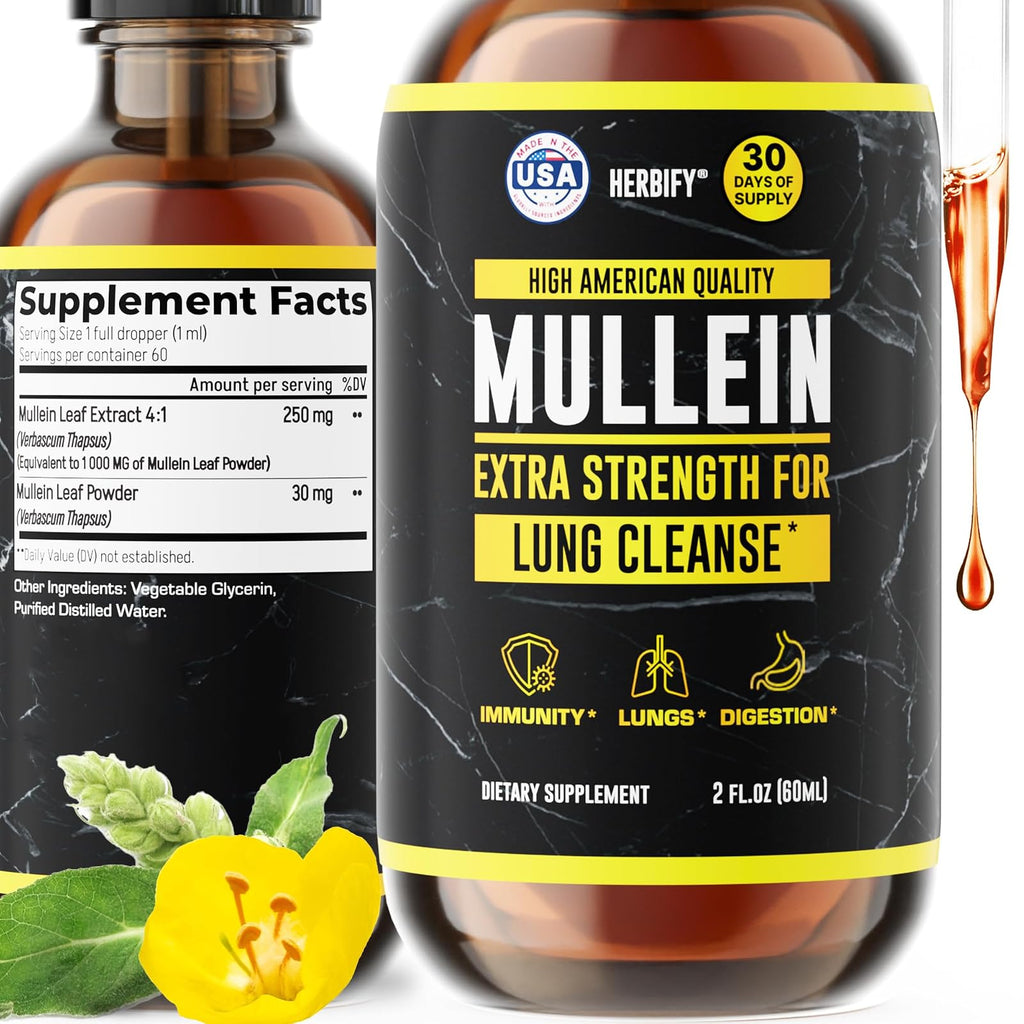 HERBIFY Mullein Extract tincture benefits