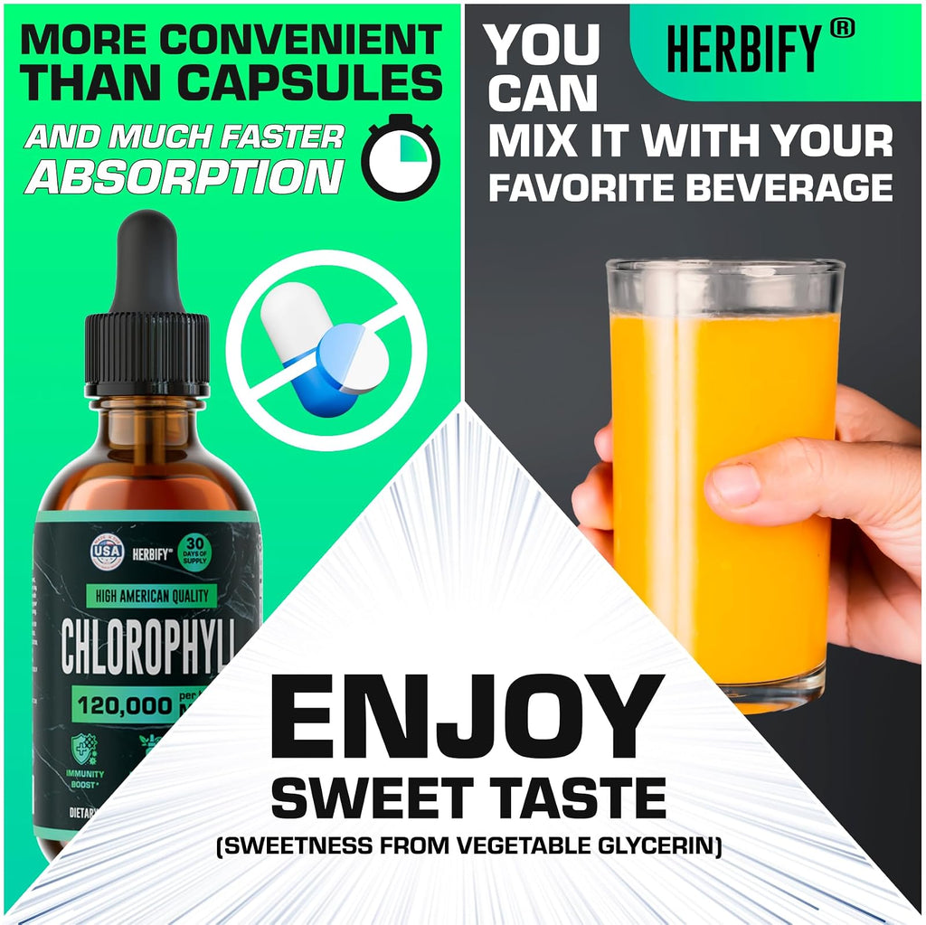 HERBIFY natural chlorophyll supplement benefits