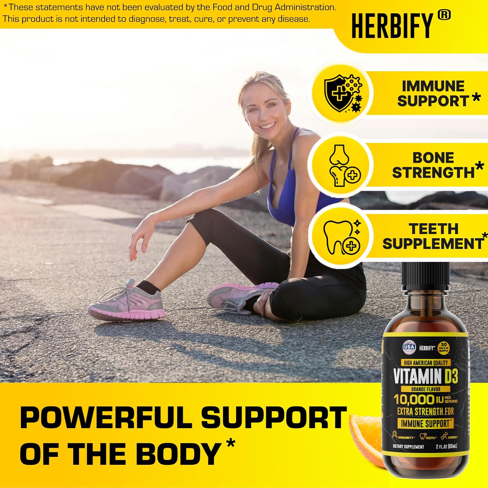 HERBIFY vitamin D3 10,000 IU