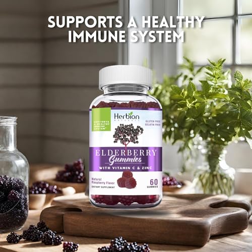 HERBION elderberry gummies for seasonal support