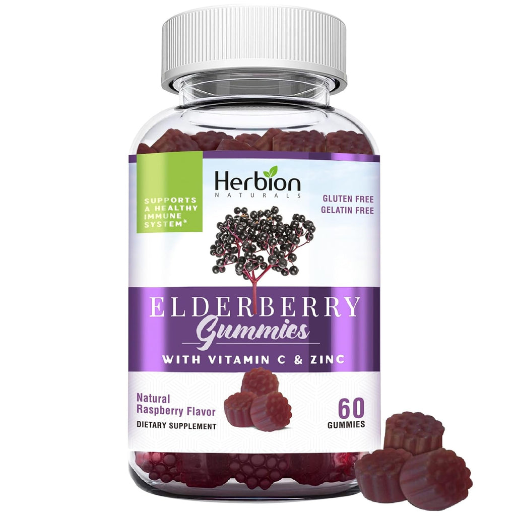 HERBION elderberry gummies with vitamin C