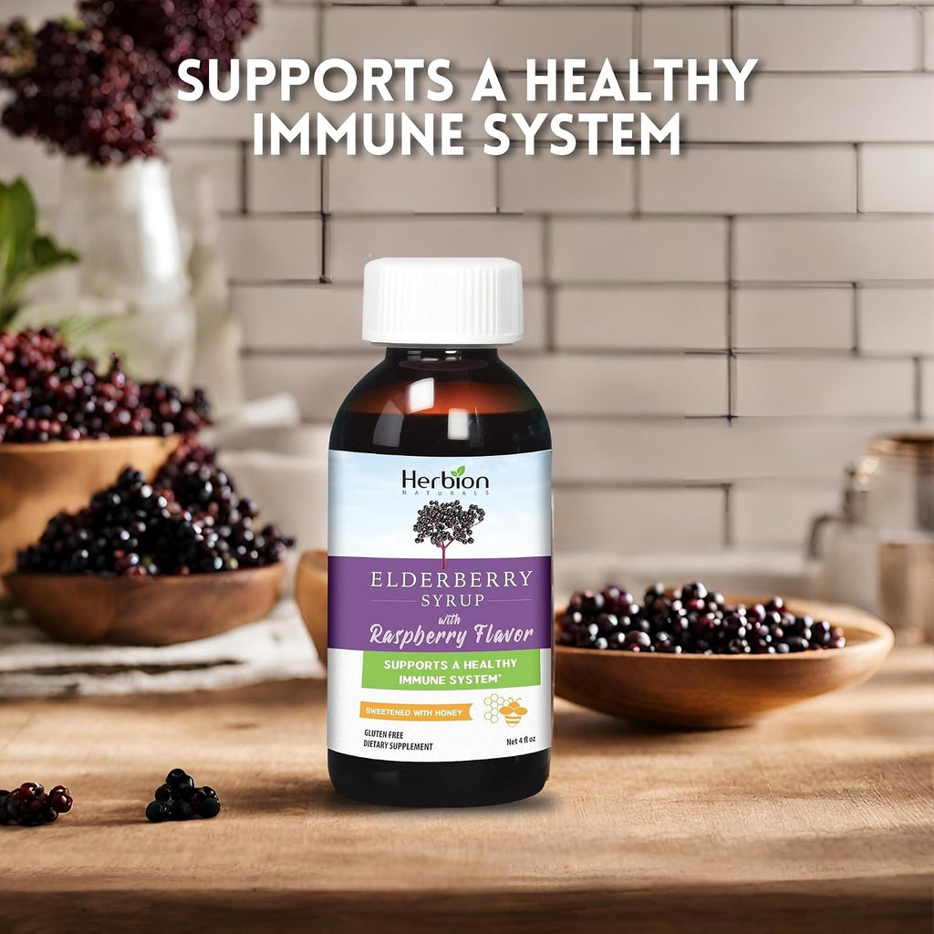 HERBION elderberry syrup for respiratory health