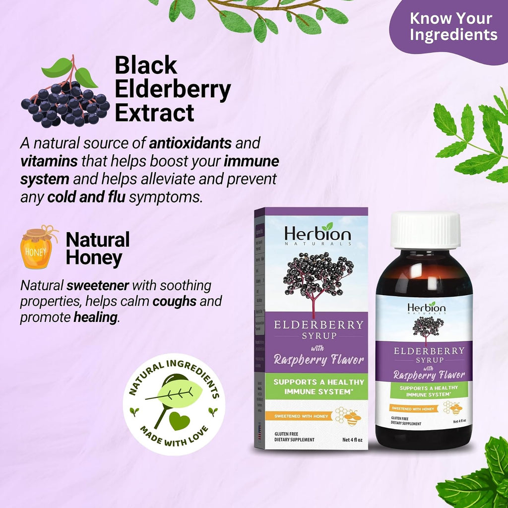 HERBION elderberry syrup pack of 3