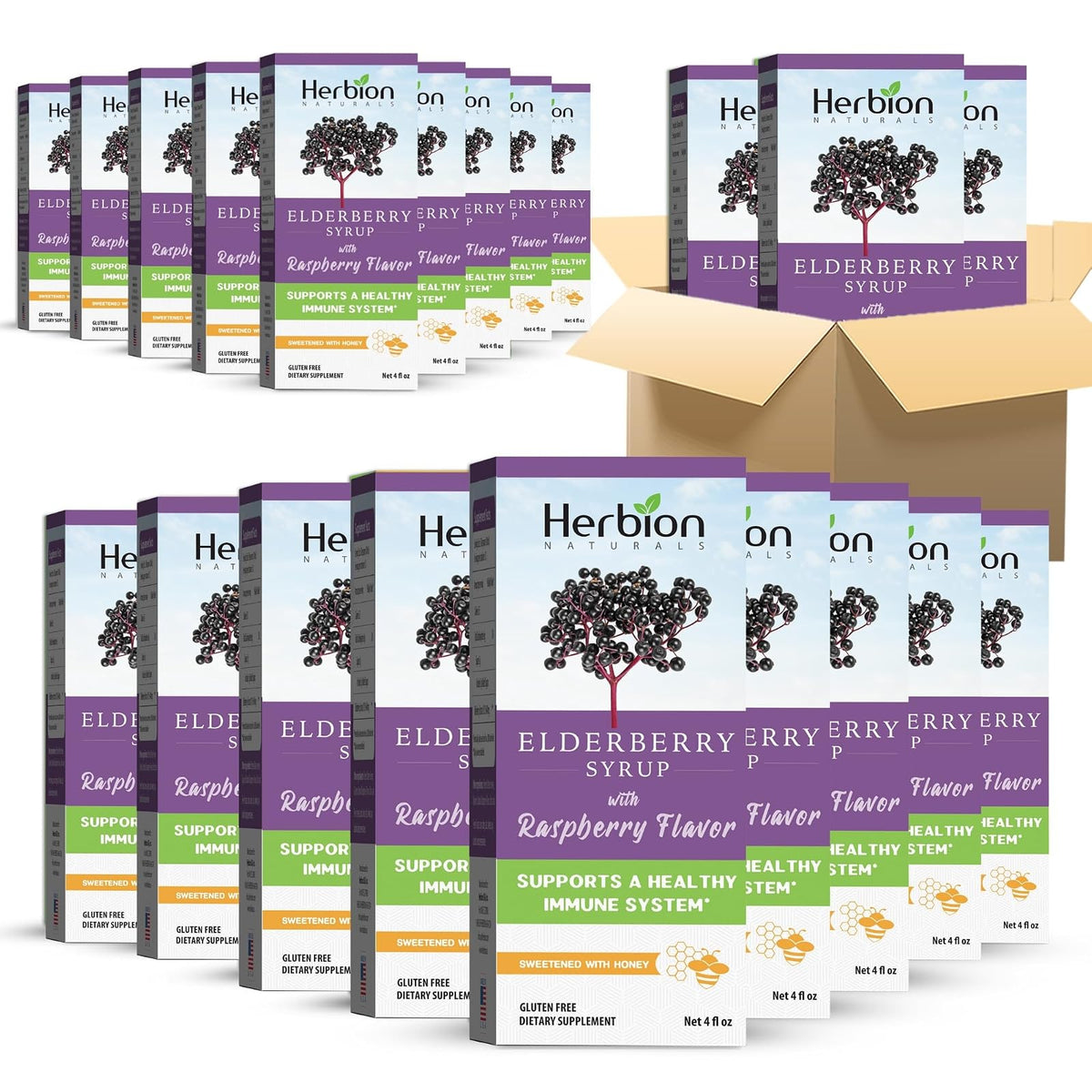 HERBION Naturals elderberry syrup for immune support