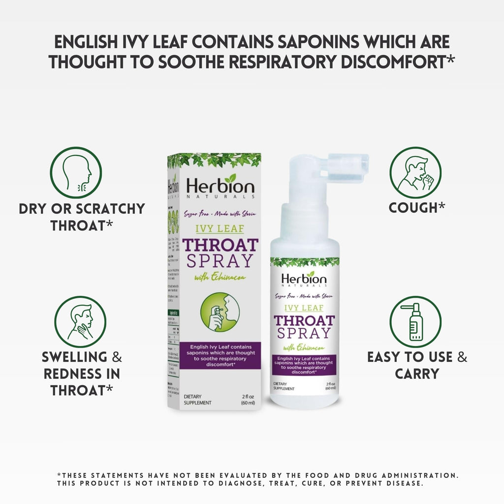HERBION throat spray for seasonal discomfort