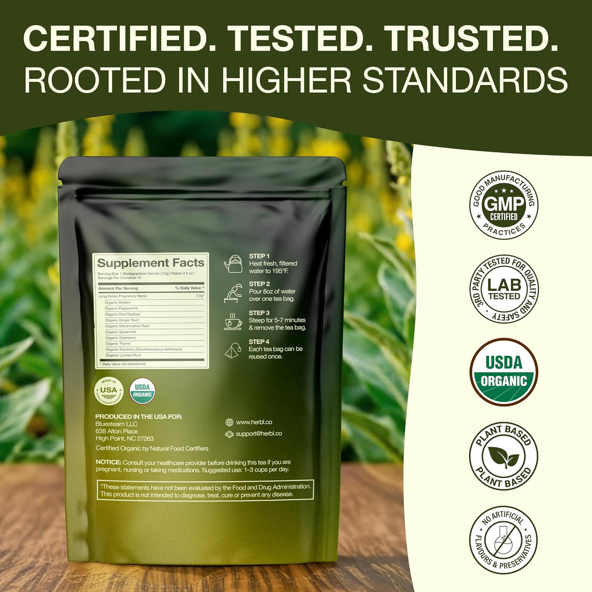 herbl organic tea for everyday use
