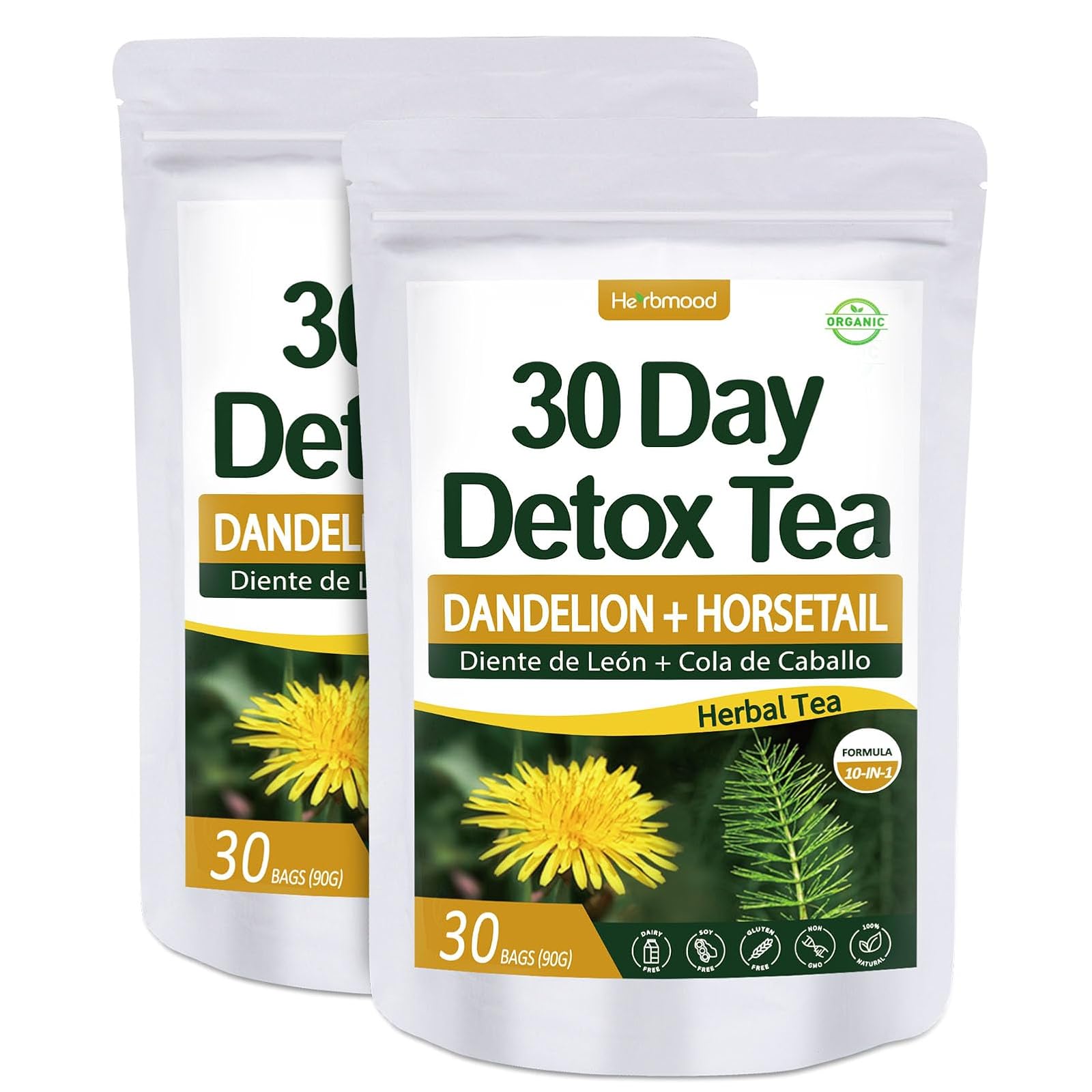Herbmood dandelion tea bags for detox