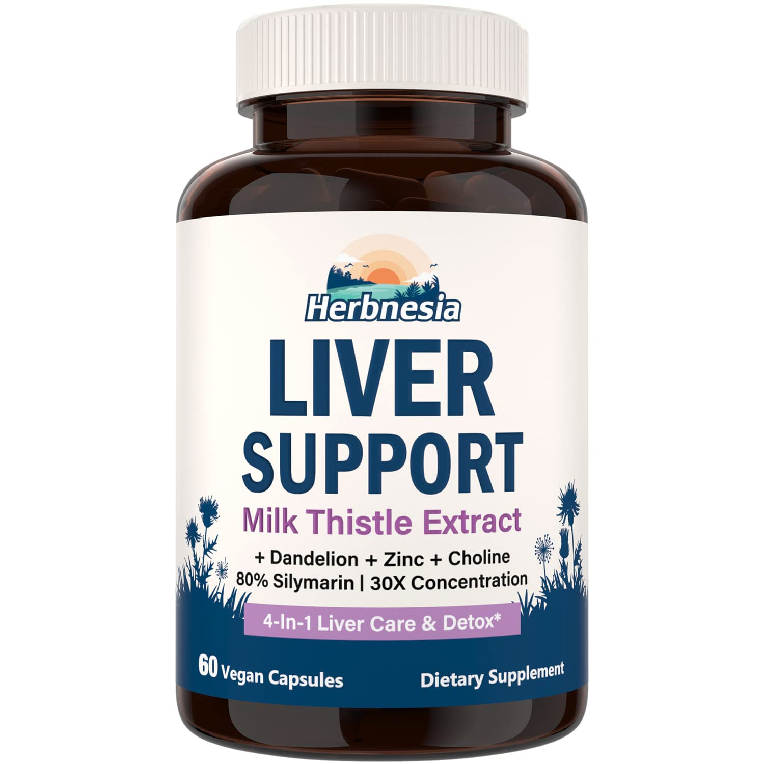 Herbnesia milk thistle liver support