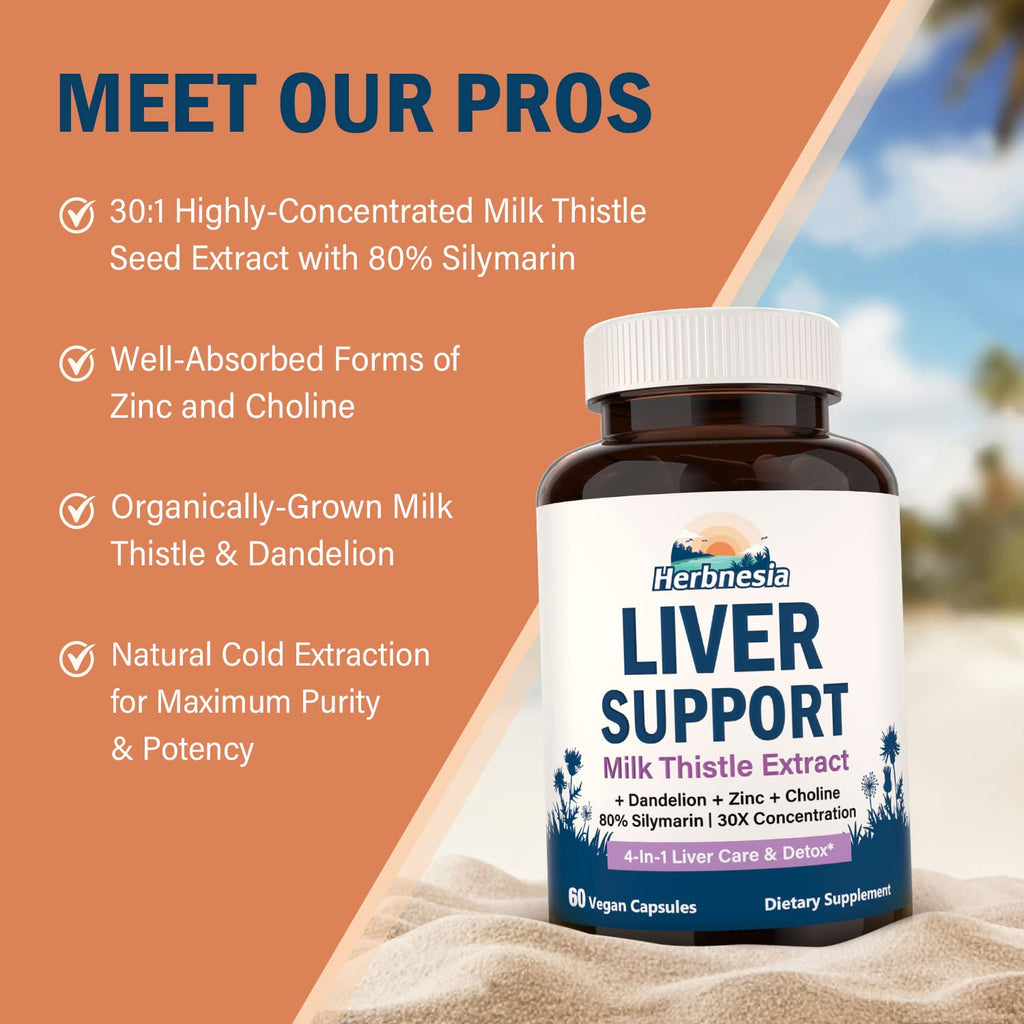 Herbnesia vegan liver support supplement