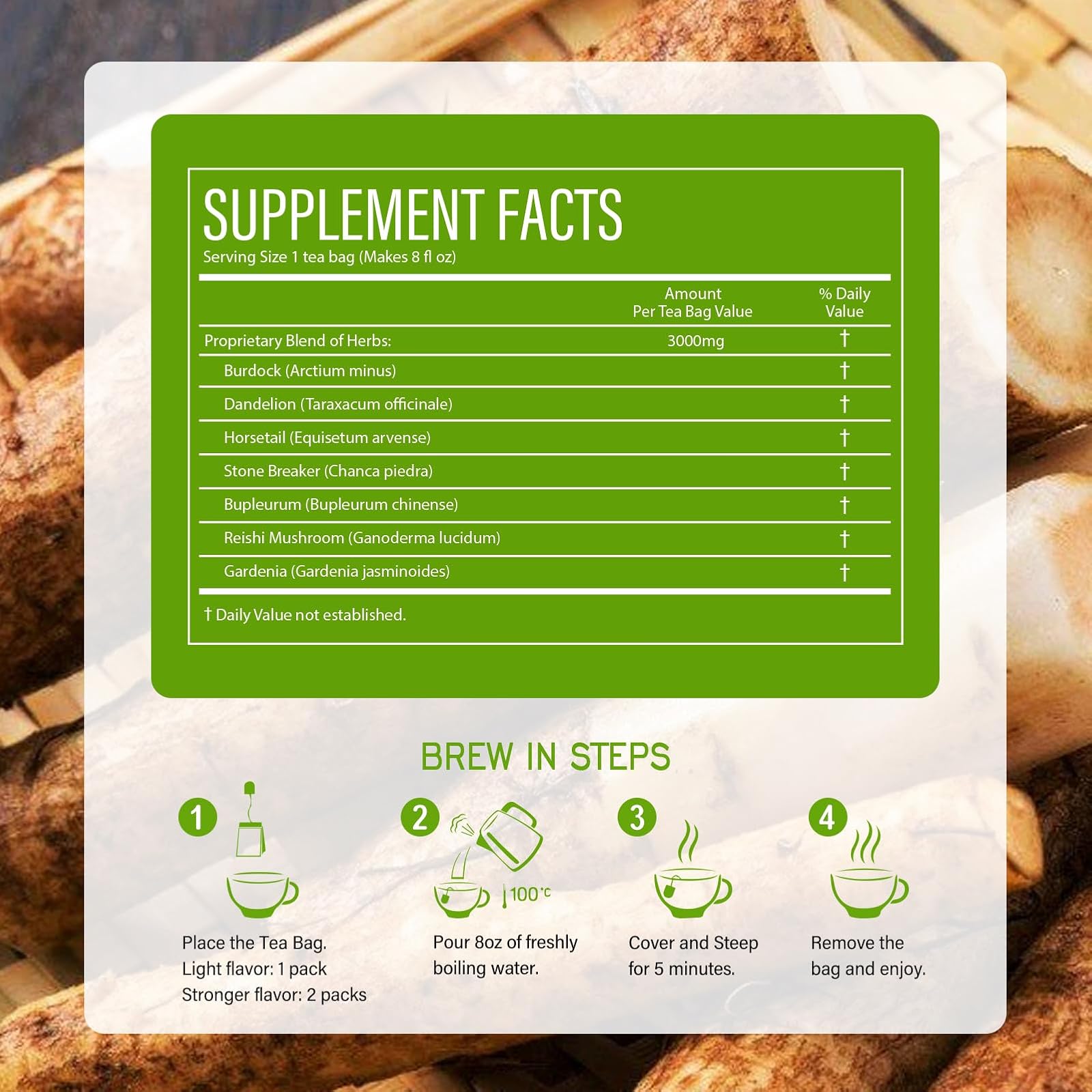 HerbOLITHIC Burdock Root wellness blend