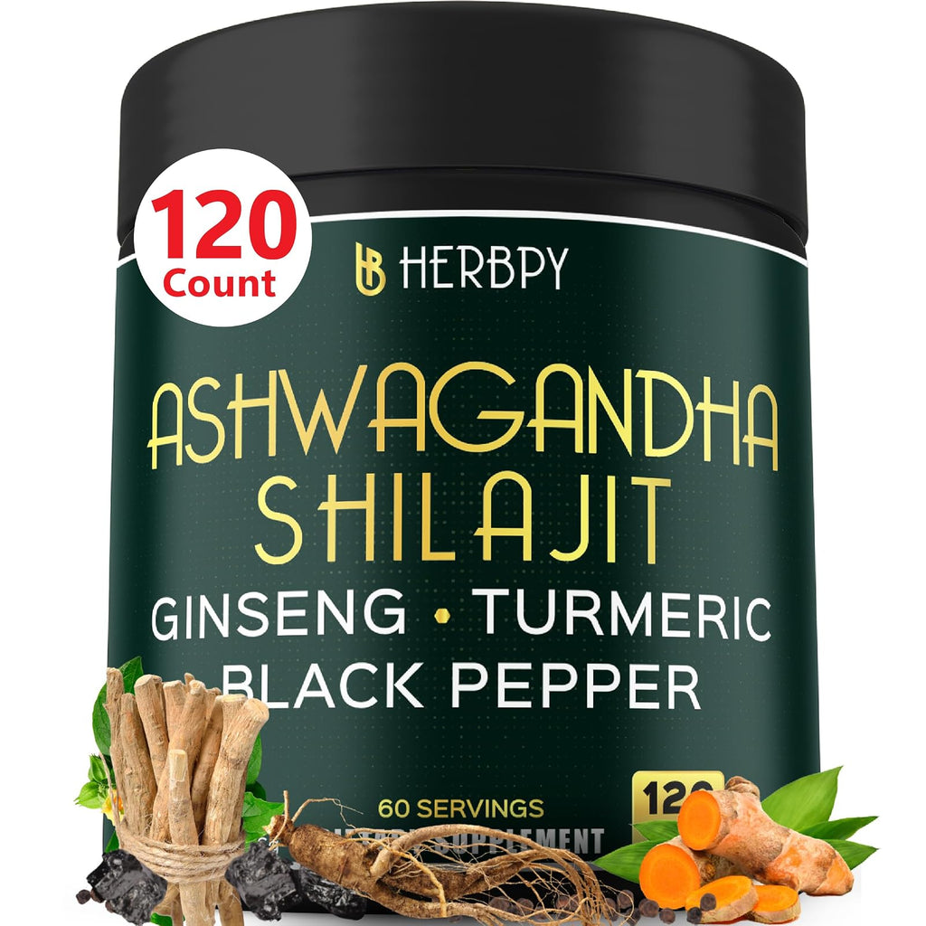 Herbpy ashwagandha capsules for stress relief