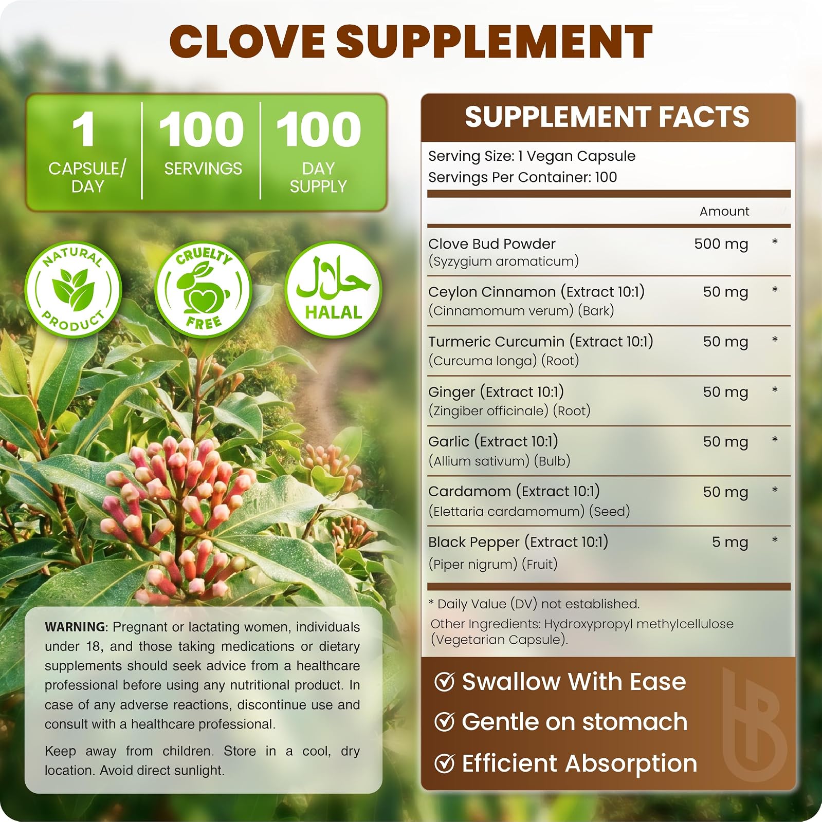 Herbpy clove capsules for seniors