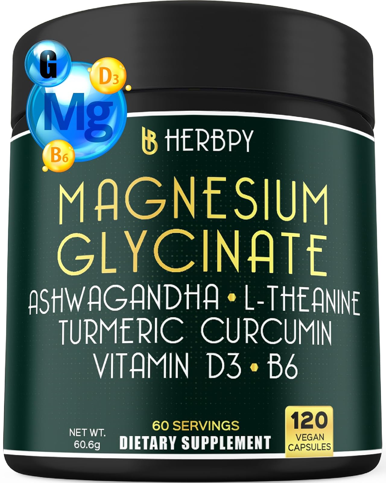 Herbpy magnesium glycinate for sleep