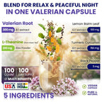 Herbpy valerian capsules for sleep support