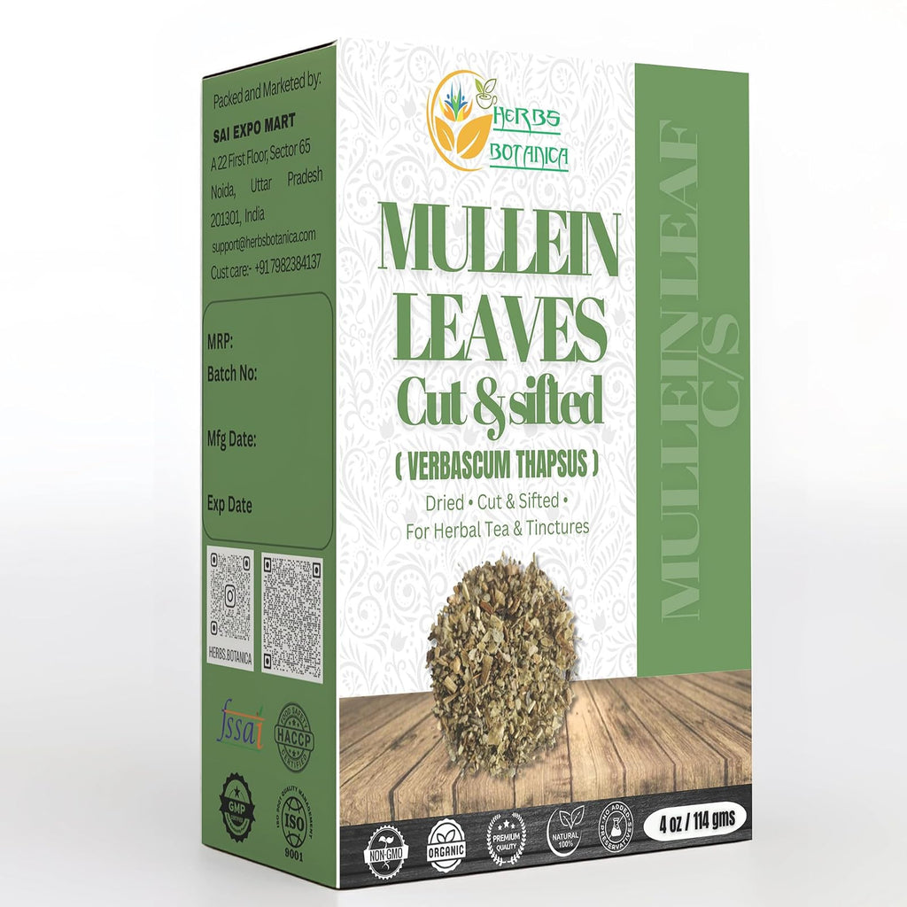 Herbs Botanica Mullein Leaf Tea benefits