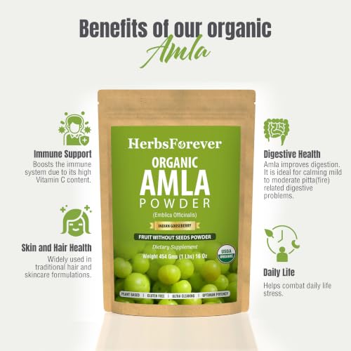 Herbsforever Amla Fruit 454 g packaging