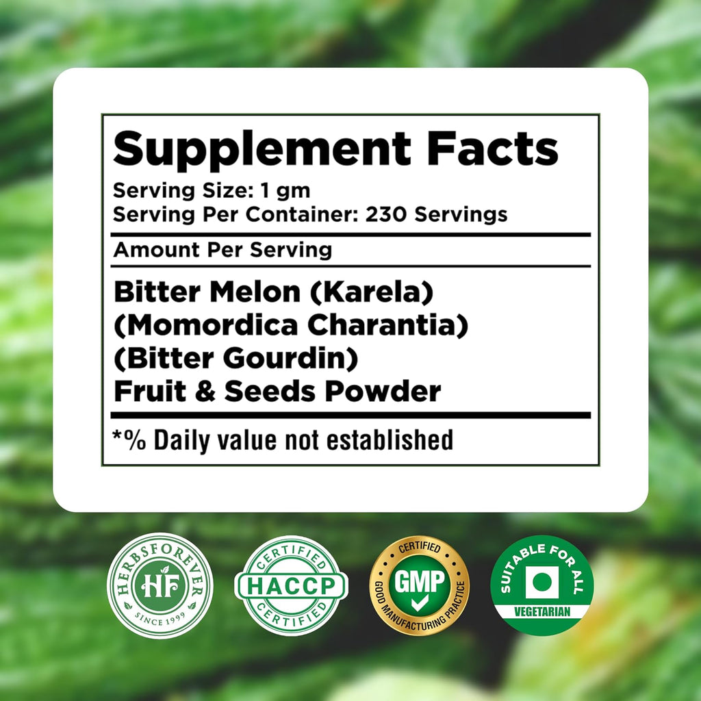 Herbsforever Karela for blood sugar support