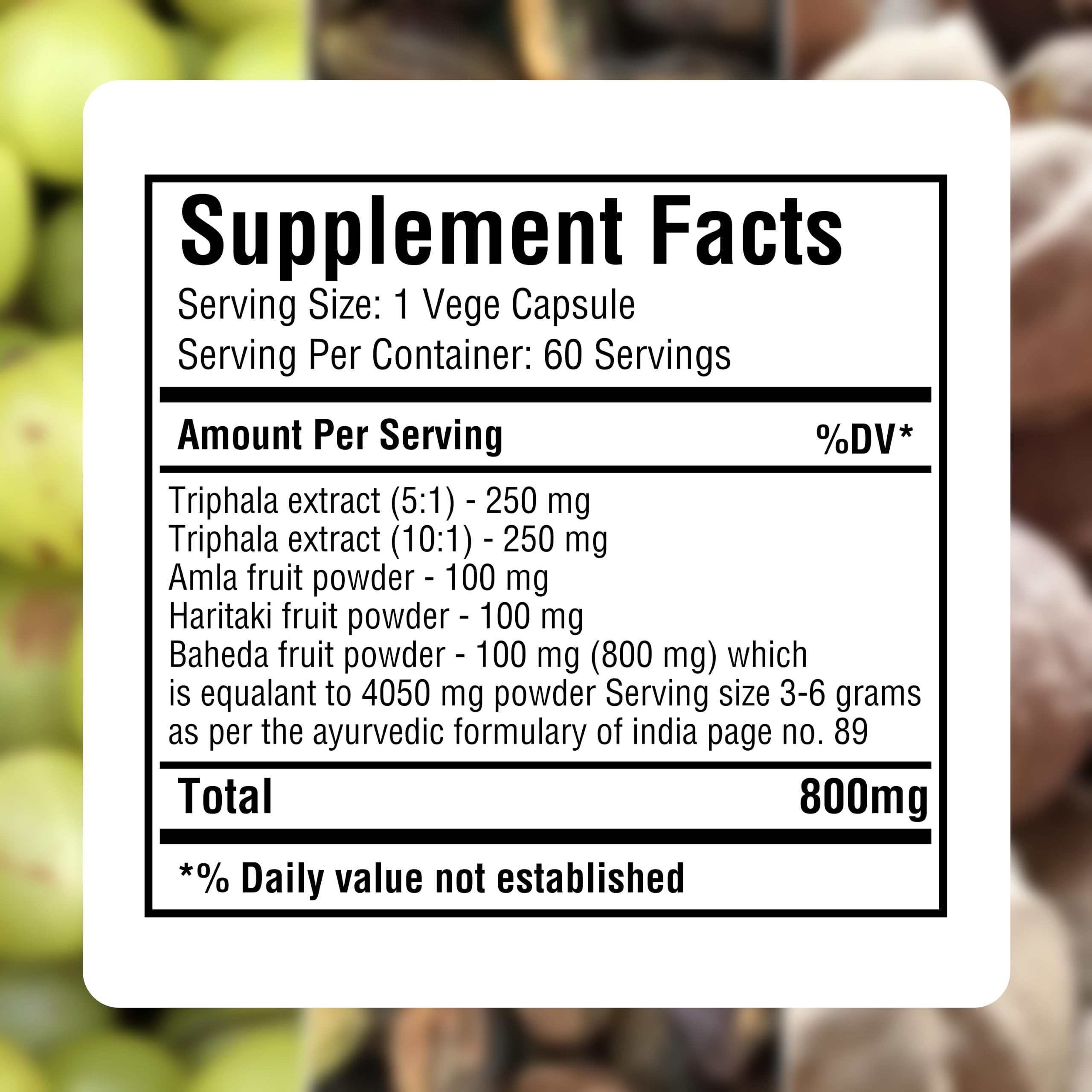 Herbsforever Triphala capsules benefits