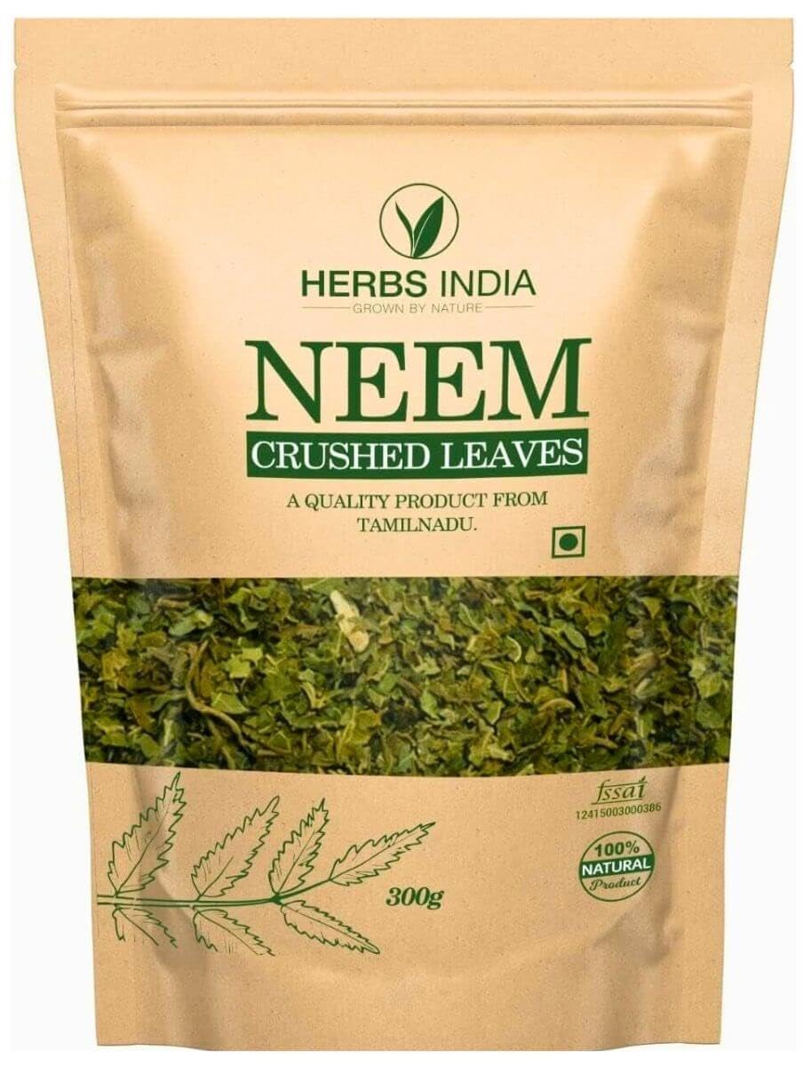 HerbsIndia crushed neem leaves for skin