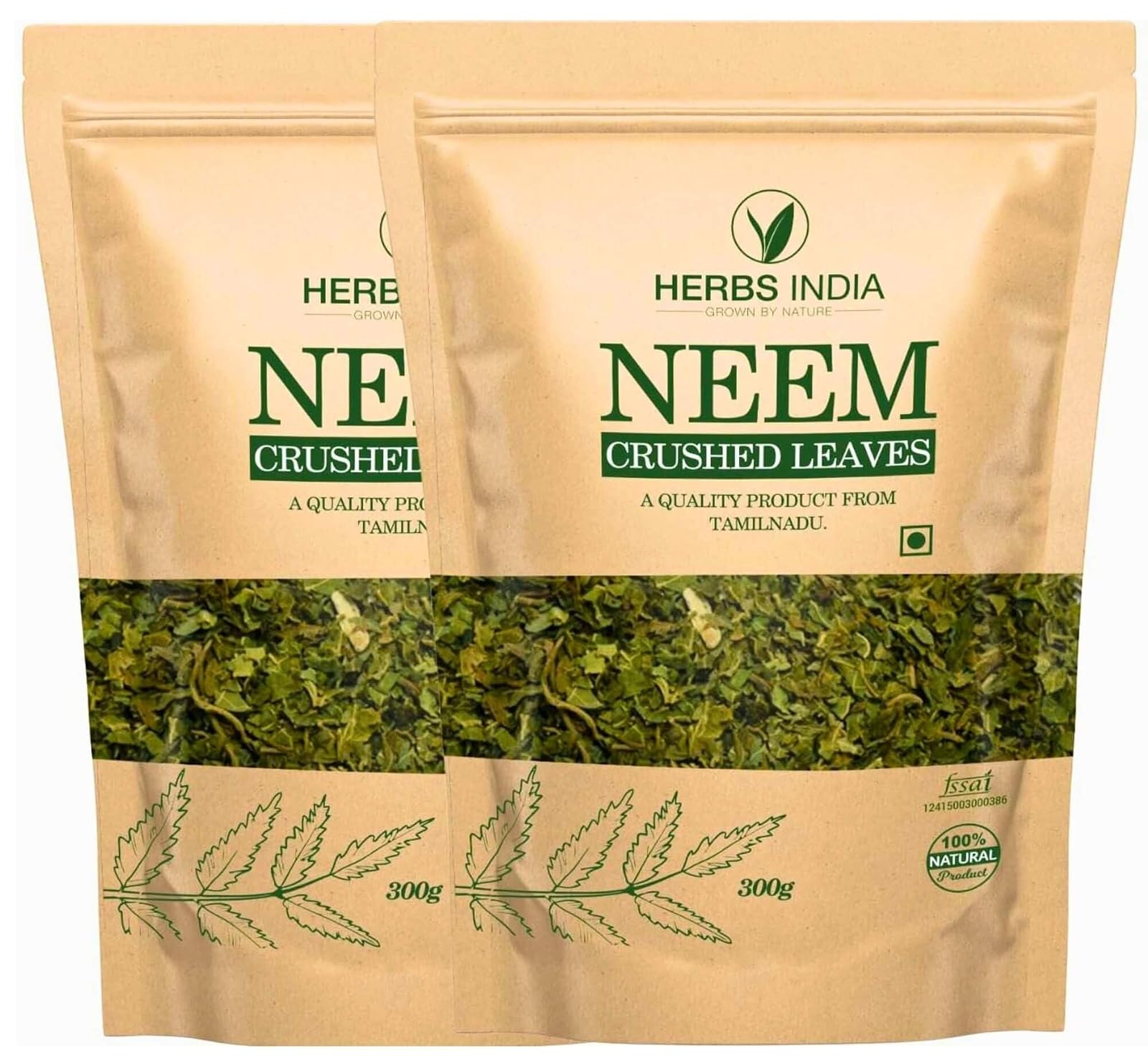 HerbsIndia crushed neem leaves for skincare